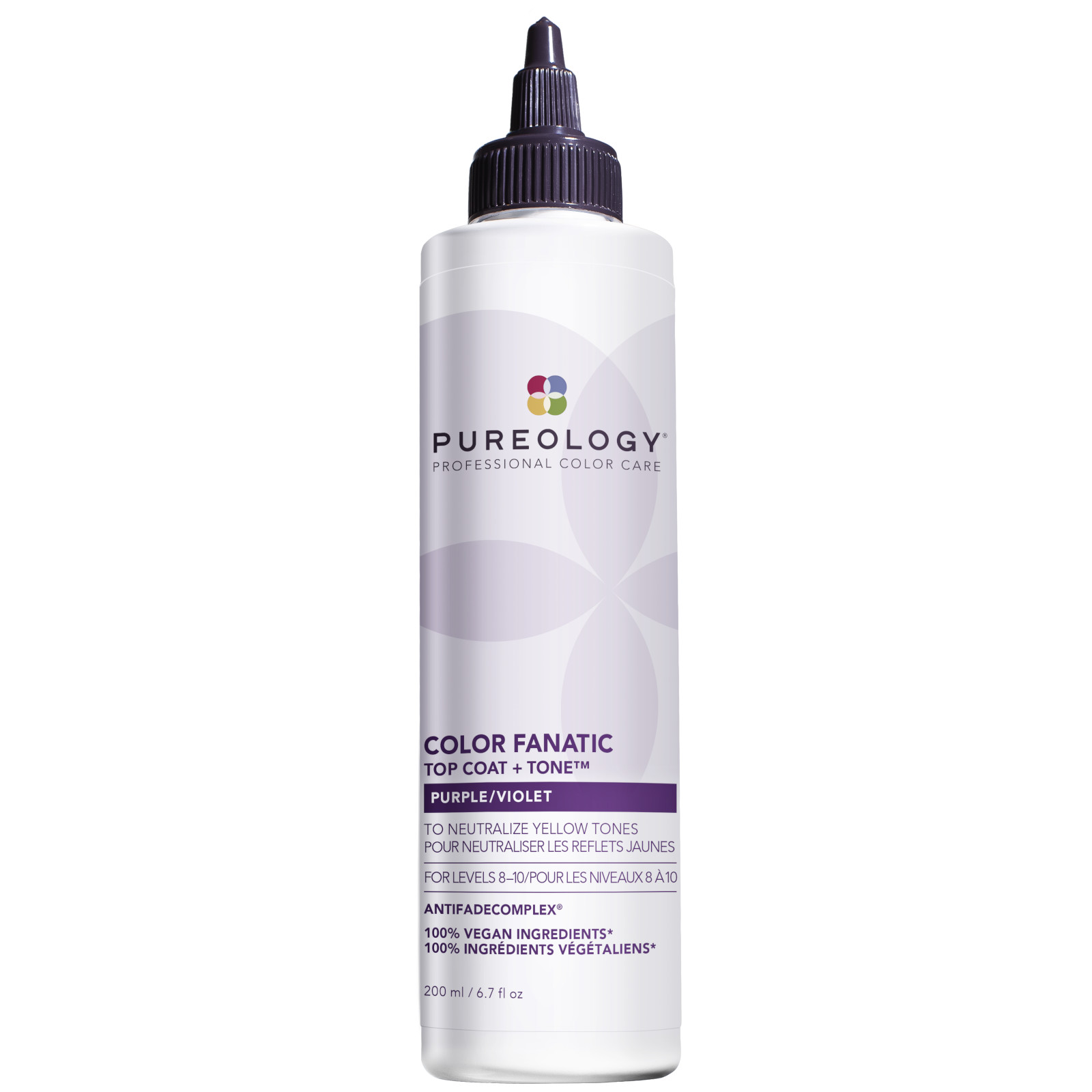 Pureology Colour Fanatic Top Coat and Tone Purple 200ml | LOOKFANTASTIC