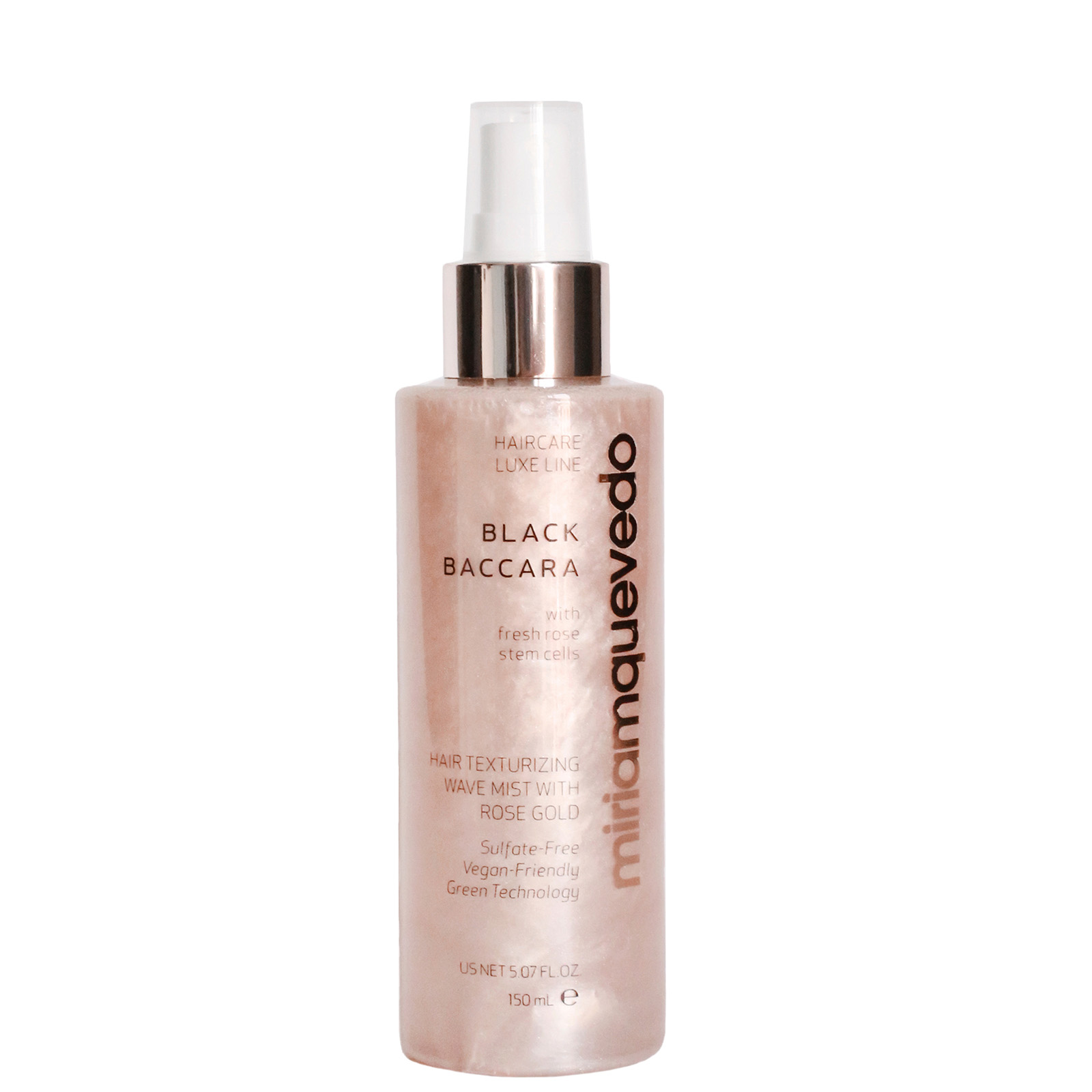 Miriam Quevedo Black Baccara Hair Texturising Wave Mist With Rose Gold ...