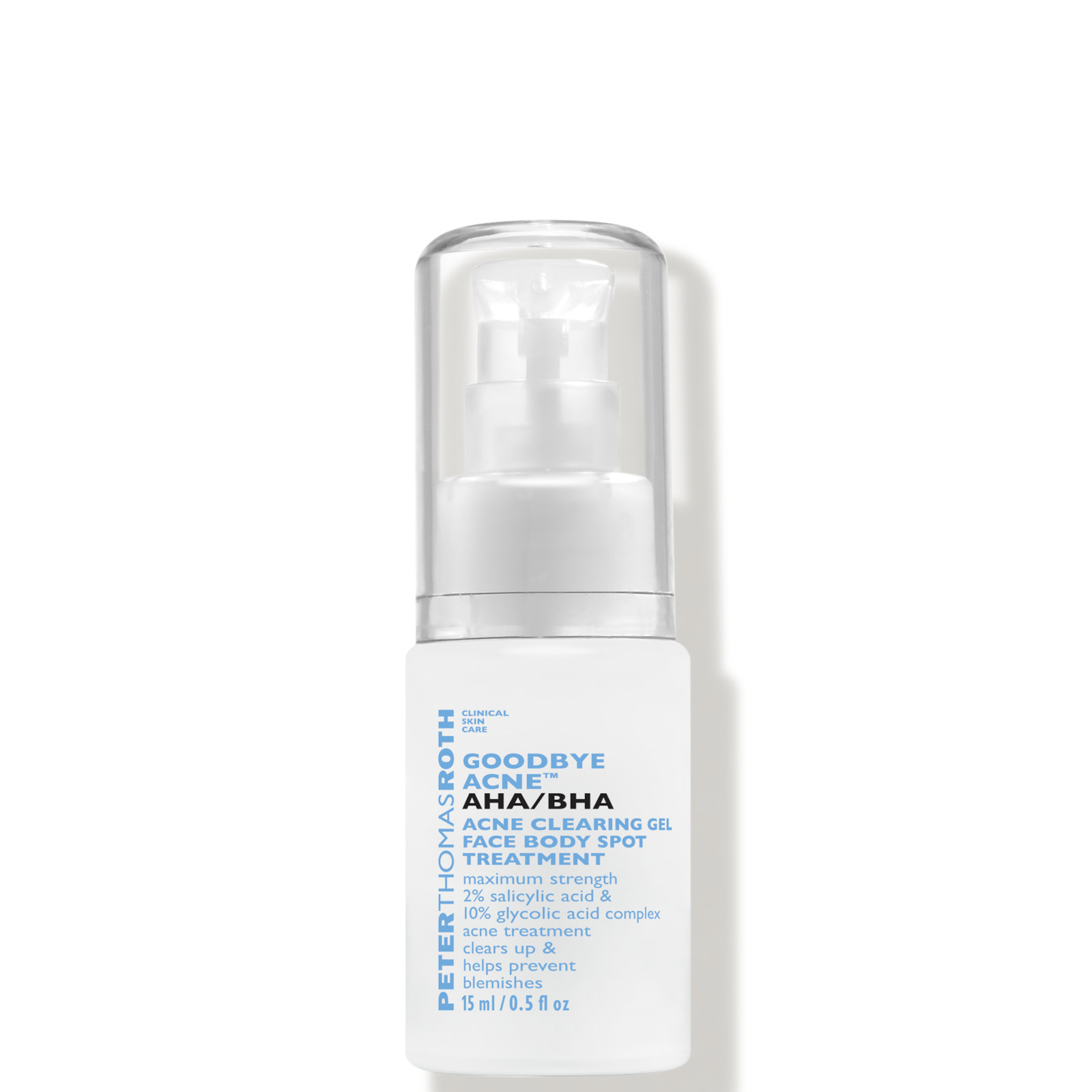 Peter Thomas Roth Goodbye Acne AHA/BHA Acne Clearing Gel Face Body Spot ...