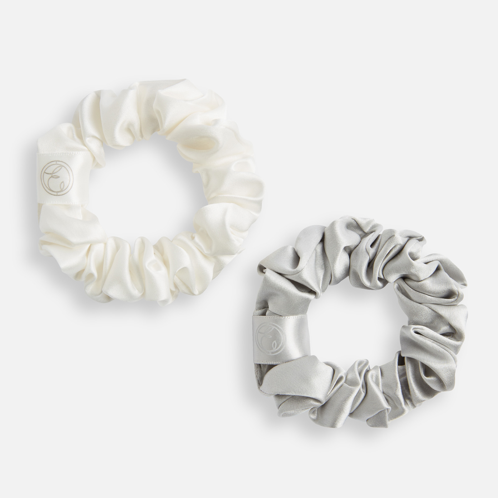 ESPA Home Silk Scrunchie - Pearl White & Moonlight Grey | Cult Beauty