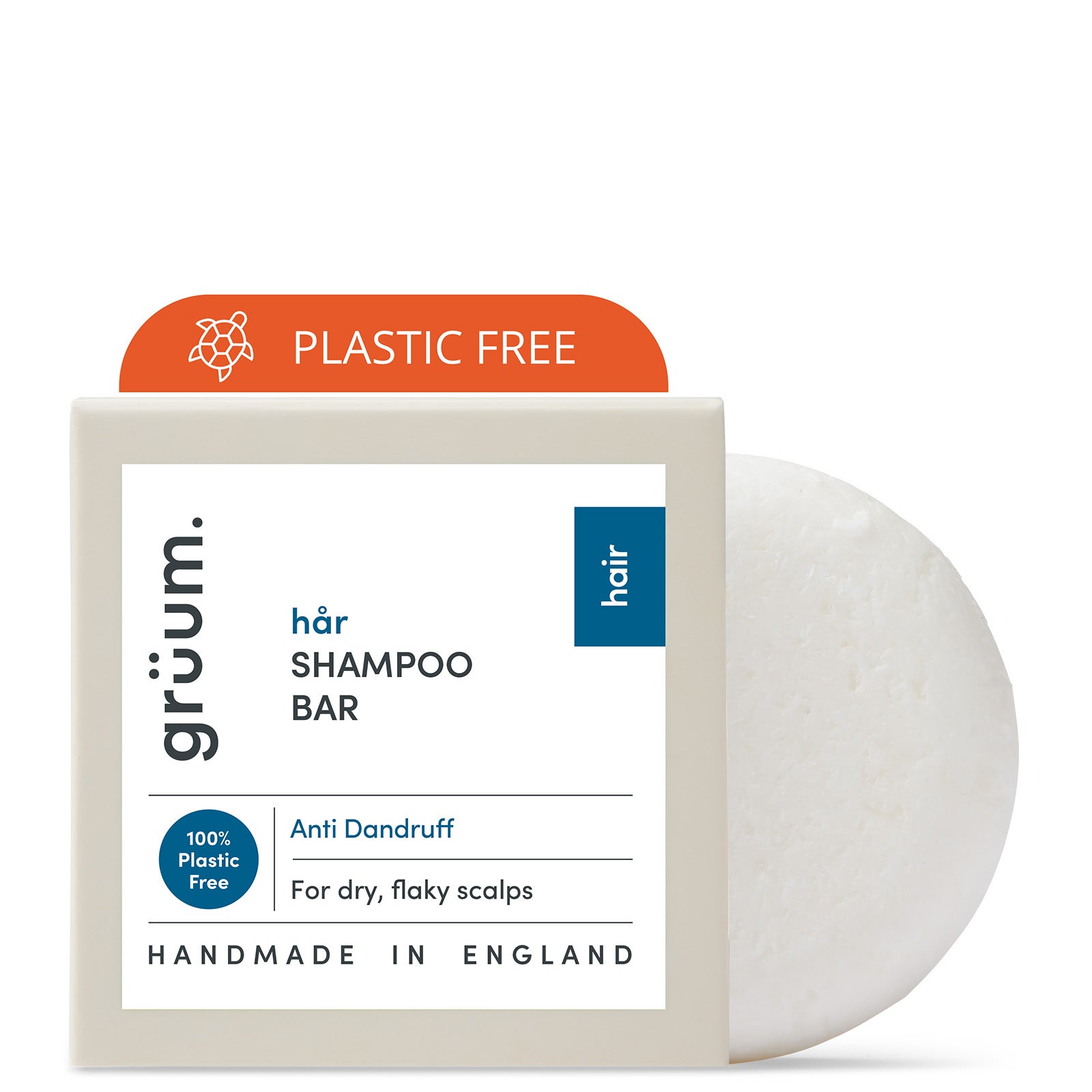 grüum Hår Zero Plastic Anti-Dandruff Shampoo Bar 50g | LOOKFANTASTIC