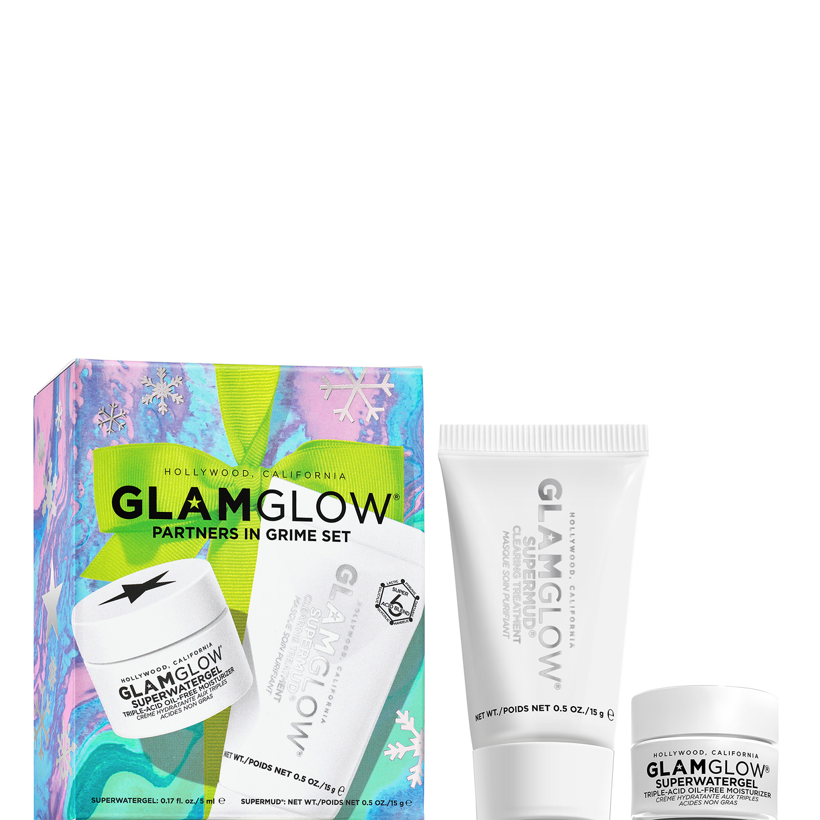 GLAMGLOW Partners In Grime Set (Worth £19.00) | LOOKFANTASTIC