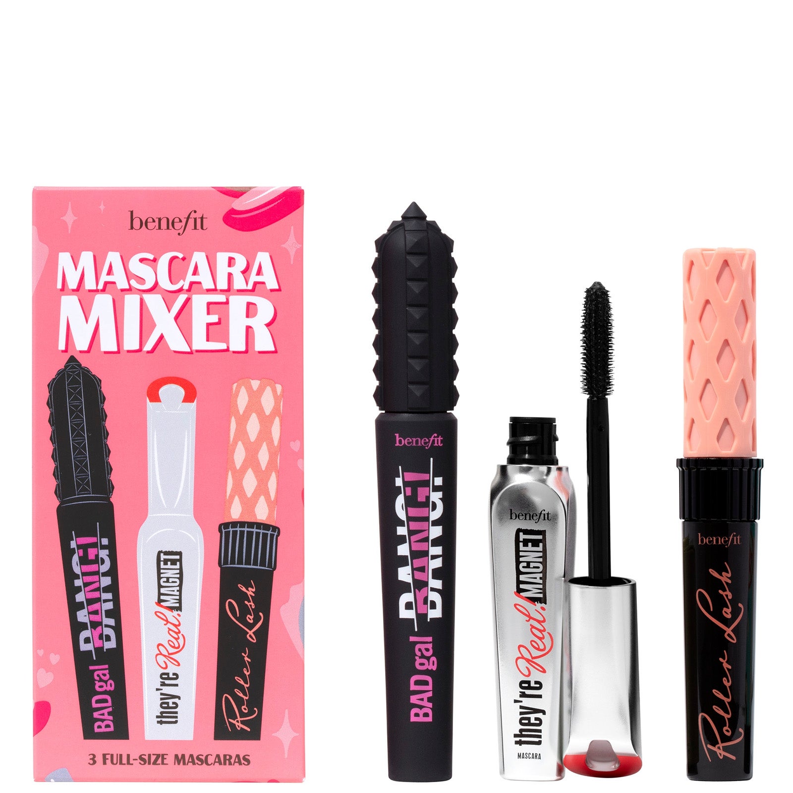 benefit Mascara Mixer Lengthening, Volumising and Curling Mascara Trio ...