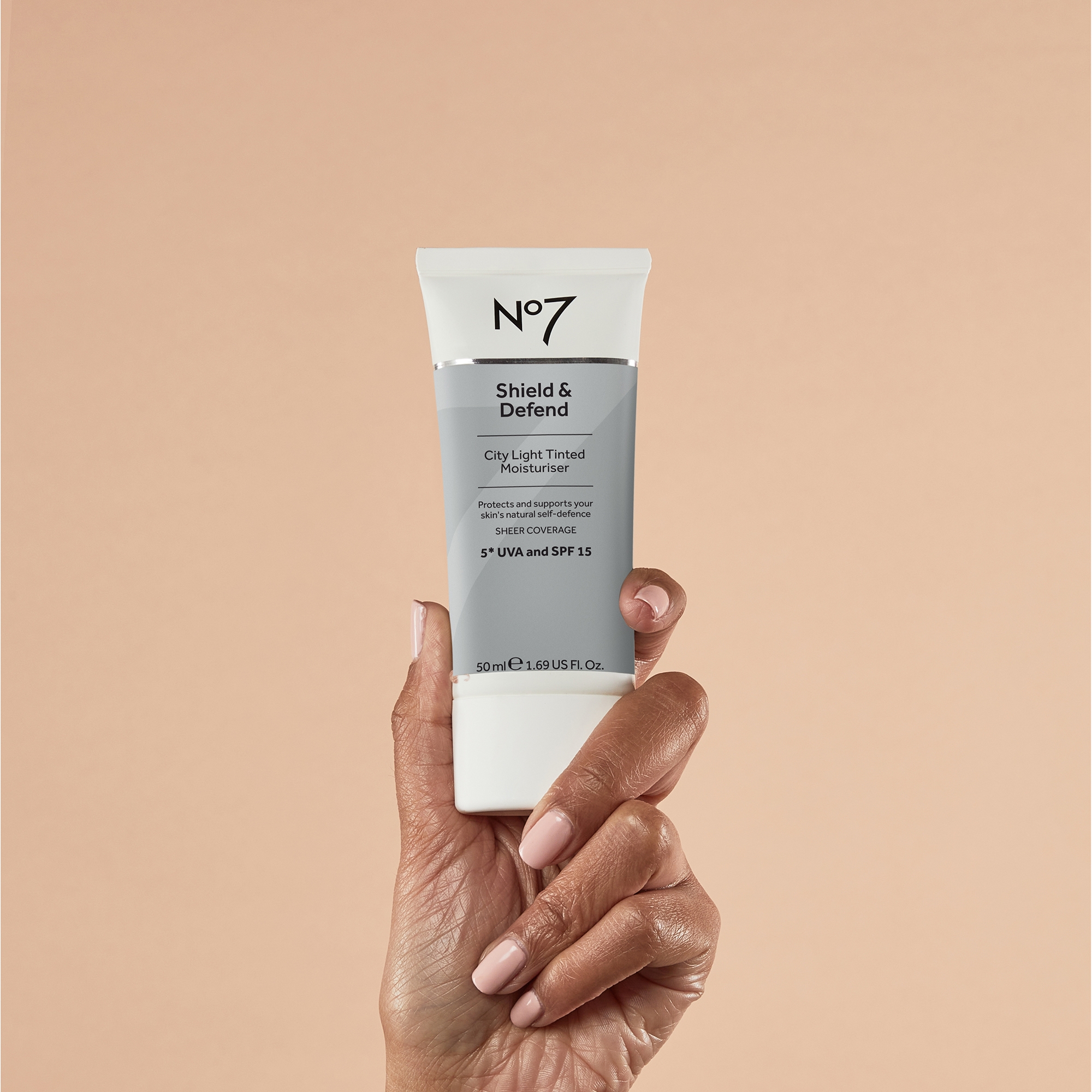 No7 Shield & Defend City Light Tinted Moisturiser Rich 50ml