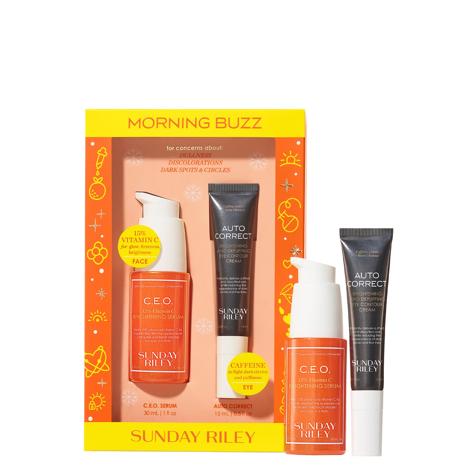 Sunday Riley Morning Buzz Brightening Duo - $150 Value | Dermstore