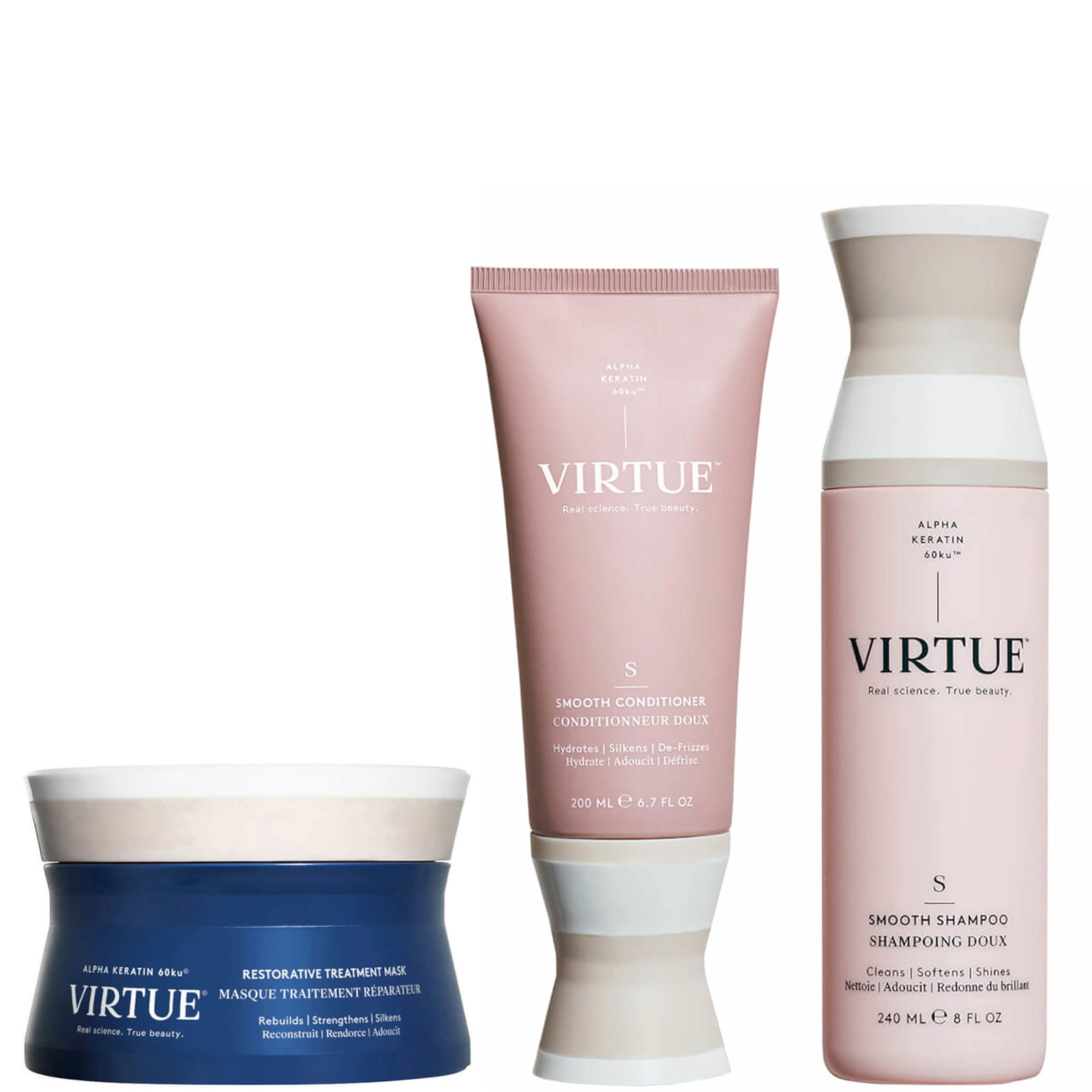VIRTUE Smooth Restorative Treatment Set | Dermstore