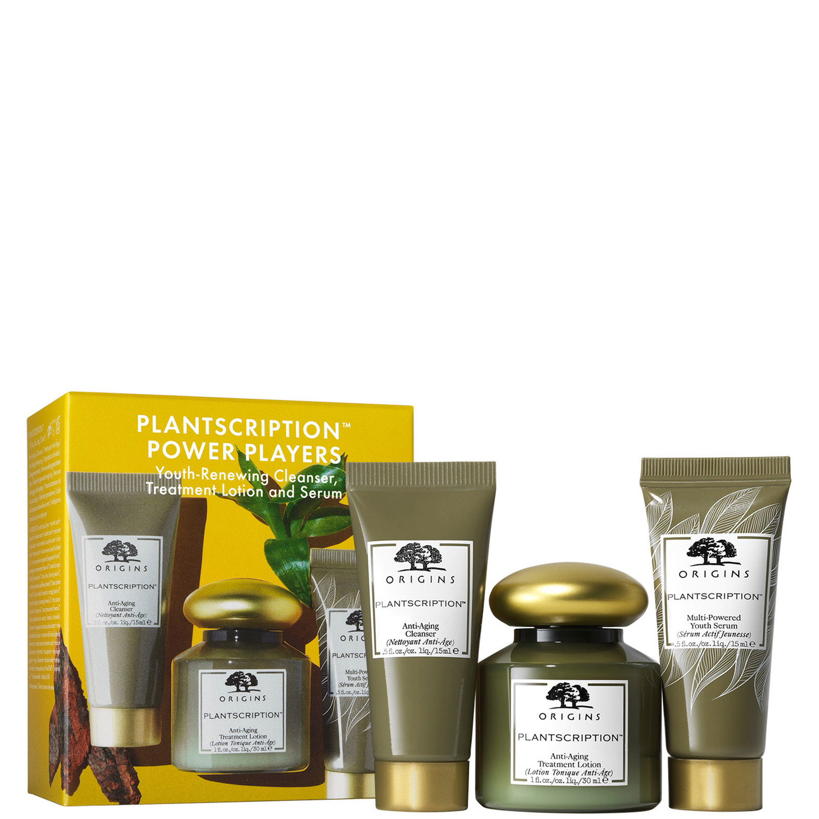 Origins Plantscription Powerplayers 3 Piece Set | LOOKFANTASTIC