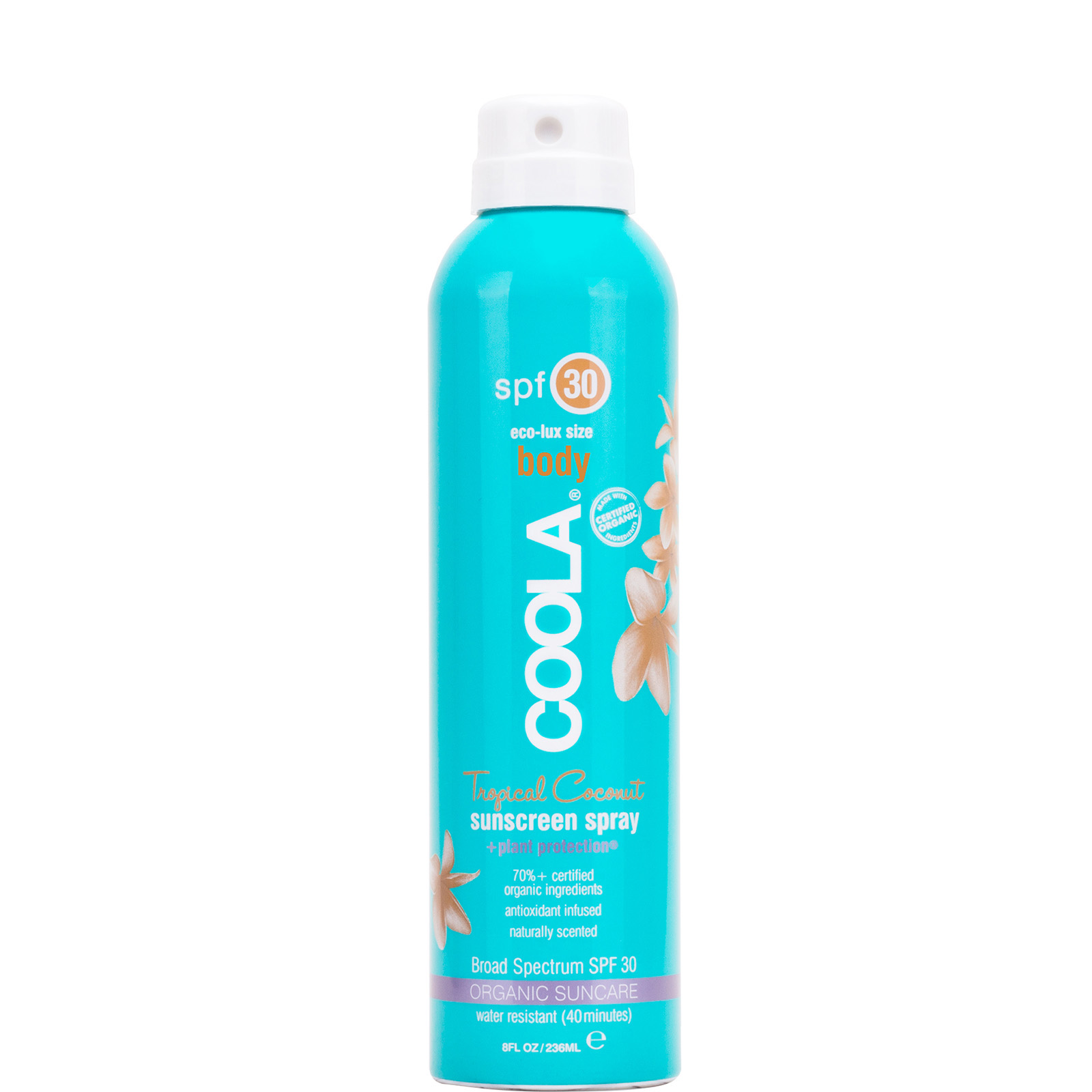 COOLA Eco-Lux SPF30 Tropical Coconut Sunscreen Spray | Cult Beauty