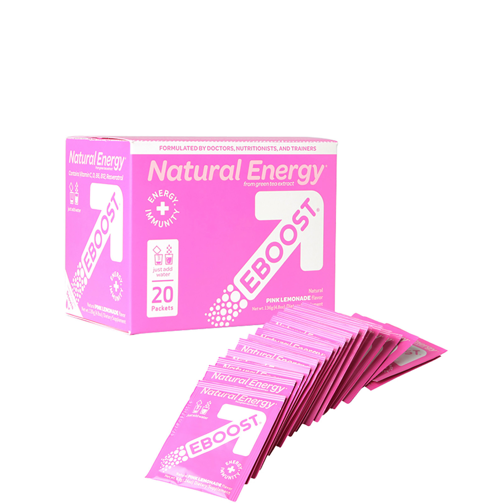 Eboost Box of 20 Pink Lemonade sachets | Cult Beauty