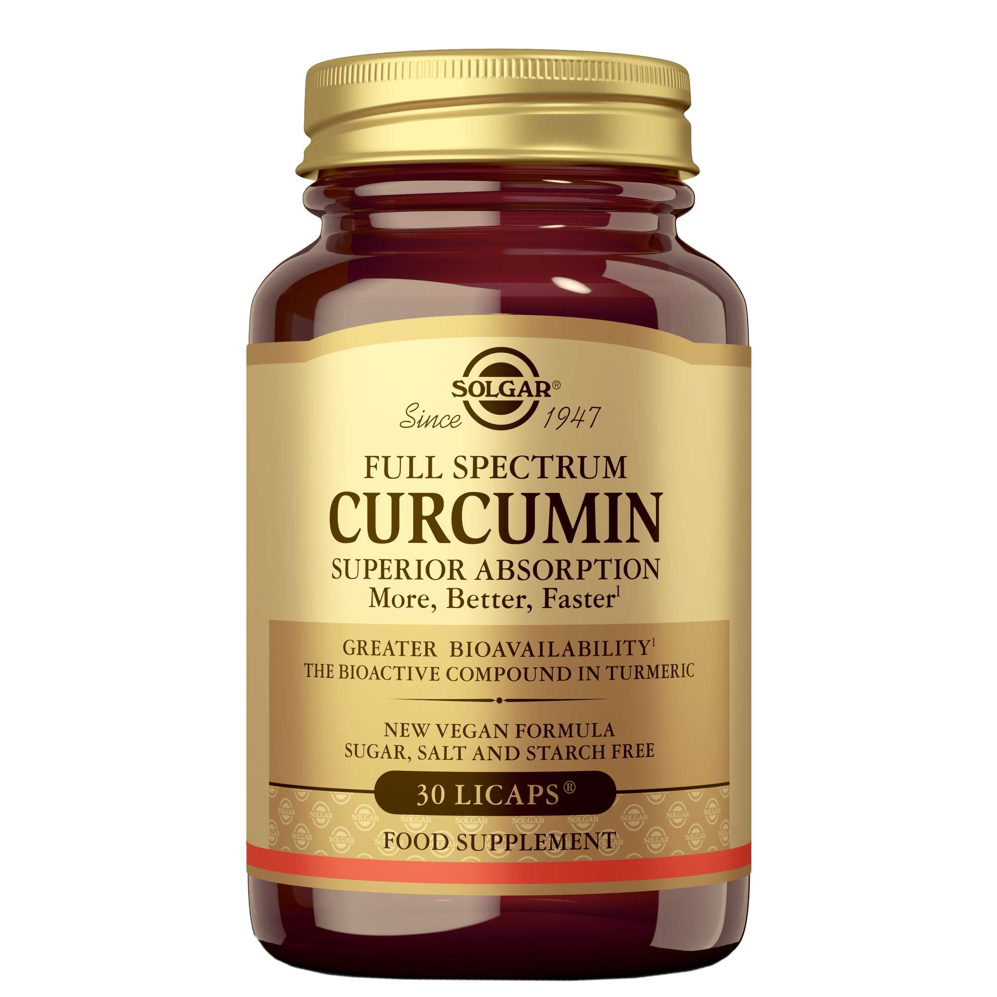 Solgar Botanical & Herb Full Spectrum Curcumin Licaps x 30 | allbeauty
