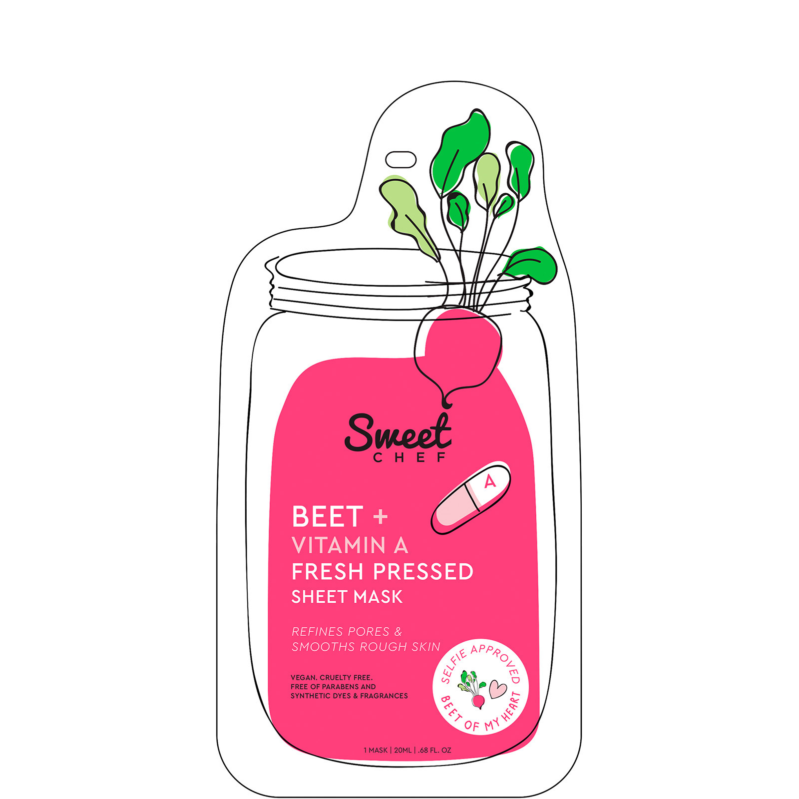 Sweet Chef Beet + Vitamin A Fresh Pressed Sheet Mask | Cult Beauty