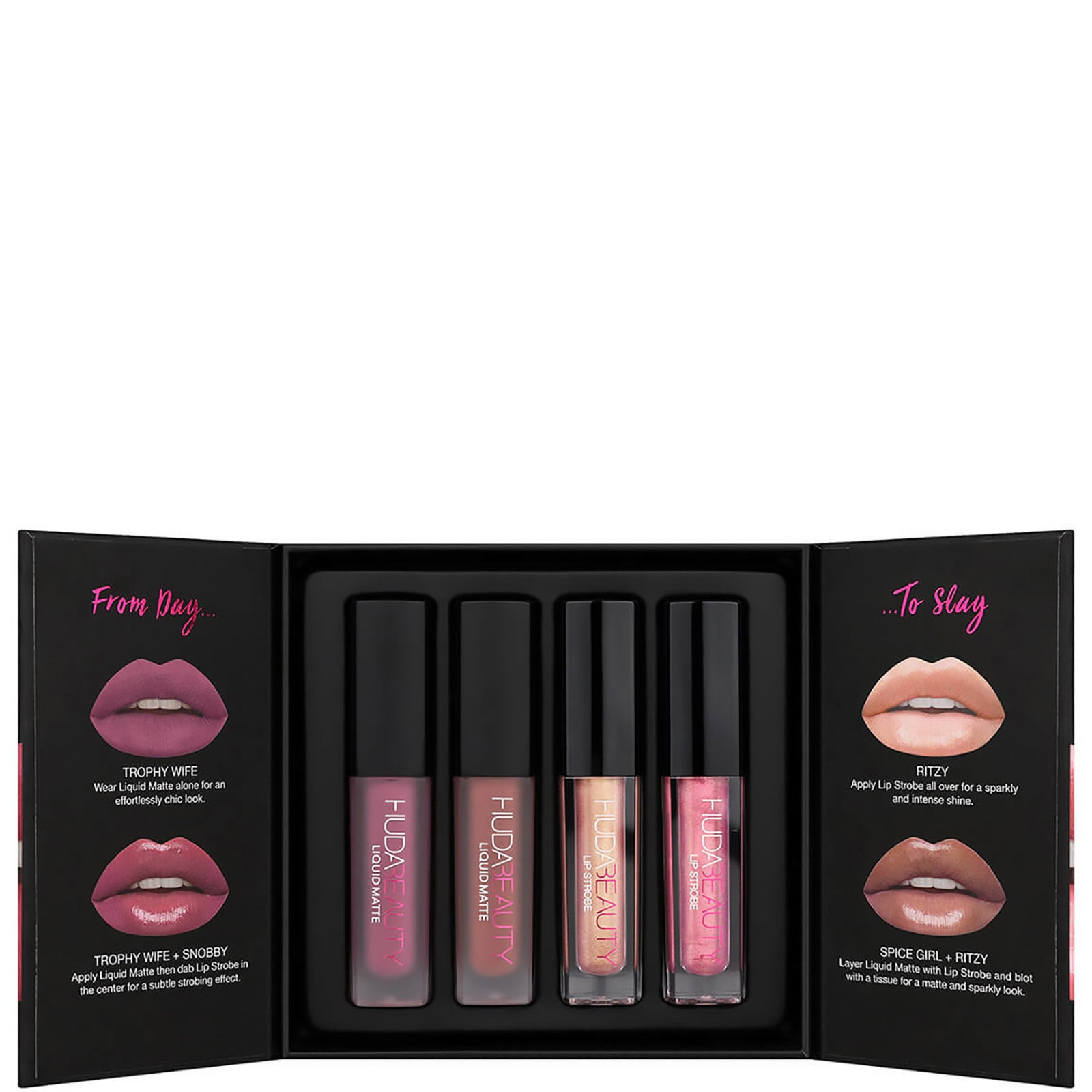 Huda Beauty Matte and Strobe Mini Lip Set | Cult Beauty
