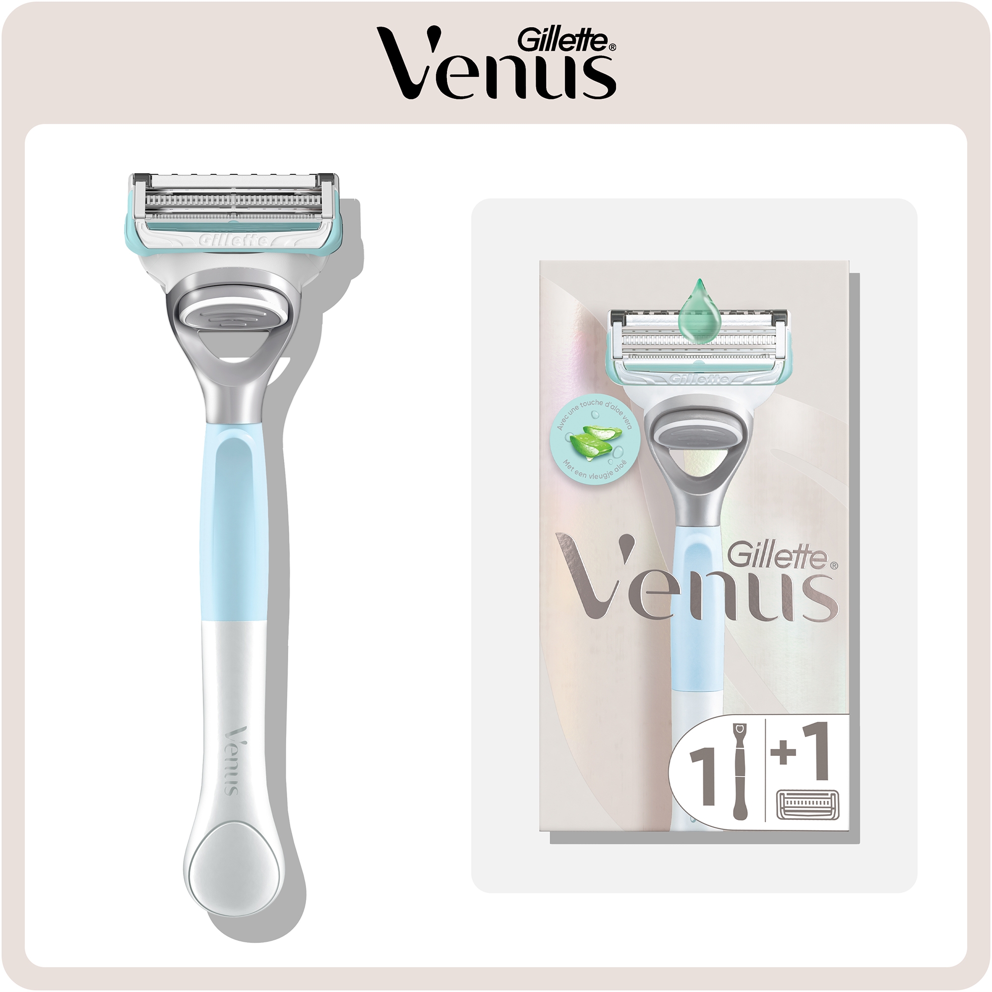 Gillette Venus Pubic Hair & Skin Razor with a Touch of Aloe Vera