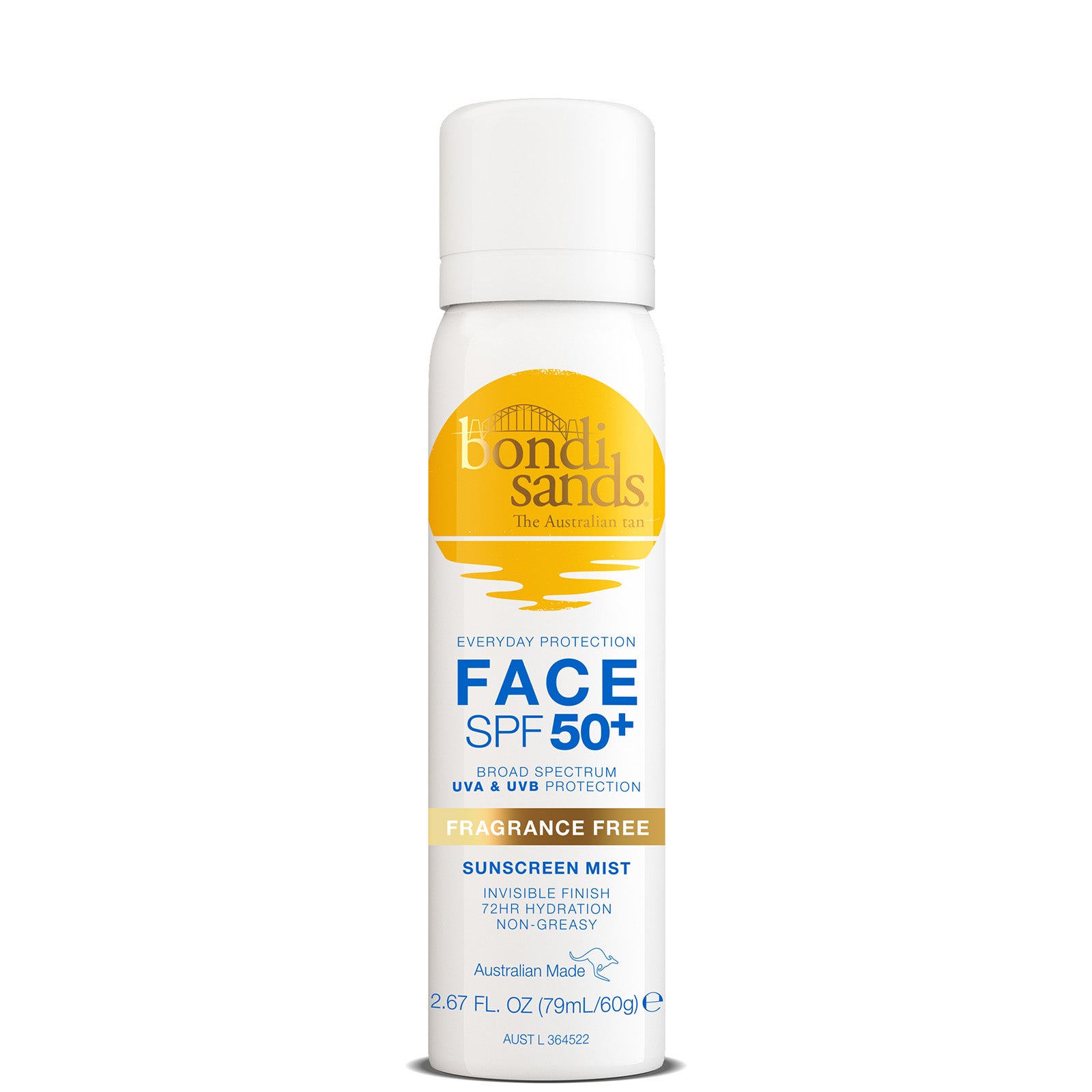 Bondi Sands SPF50+ Sunscreen Face Mist 79ml | LOOKFANTASTIC