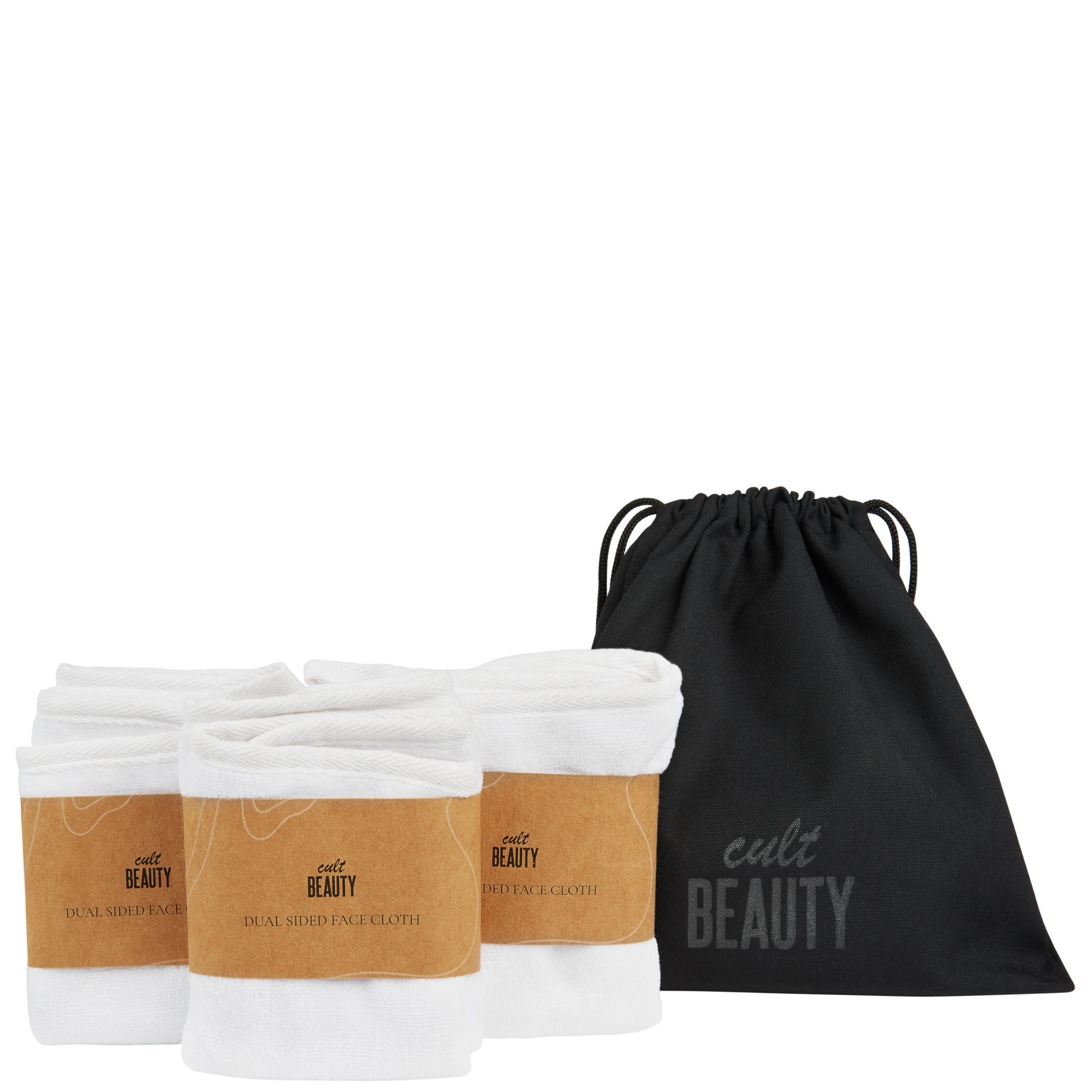 Cult Beauty Dual Sided Face Cloths 3 Pack | Cult Beauty