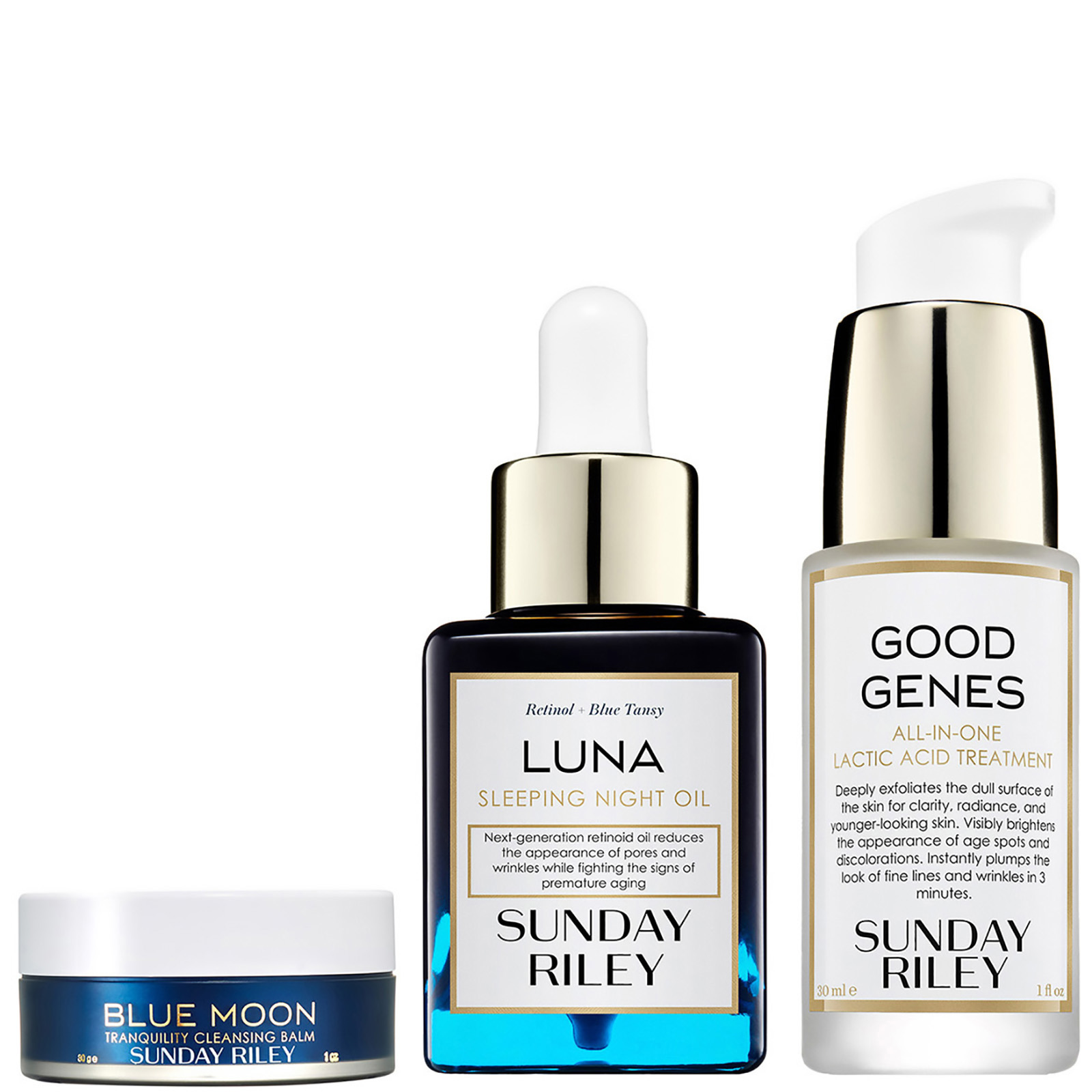 Sunday Riley Luna & Good Genes with Bonus Blue Moon | Cult Beauty