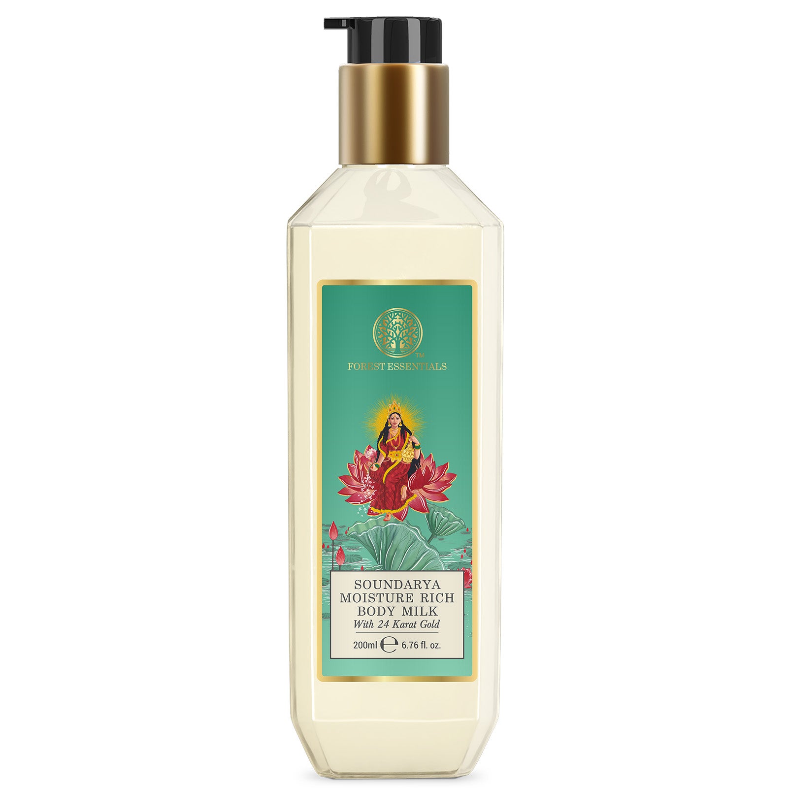 Forest Essentials Moisture Rich Body Milk Soundarya with 24 Karat Gold ...