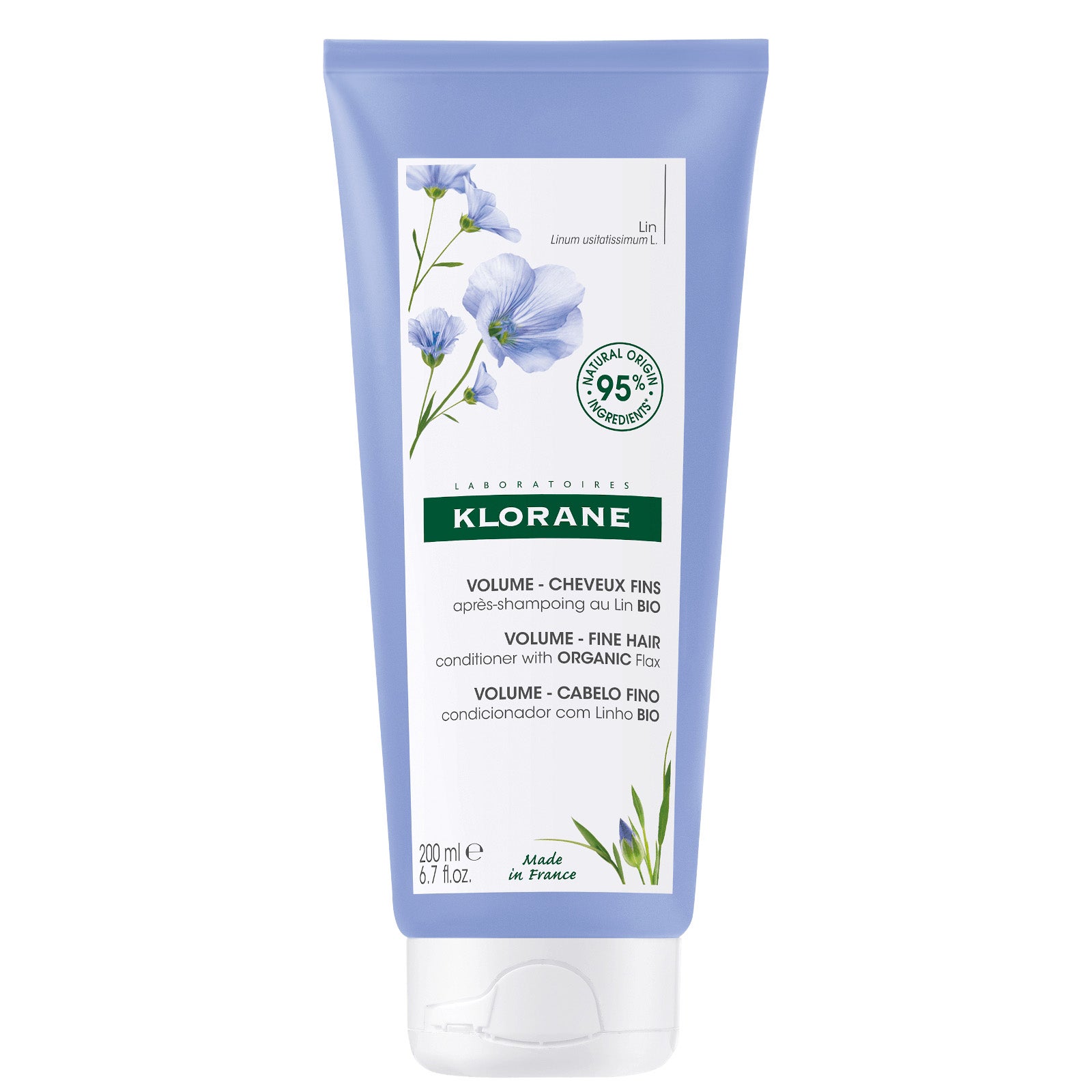 KLORANE Volumising Conditioner with Organic Flax Fibre for Fine, Limp ...