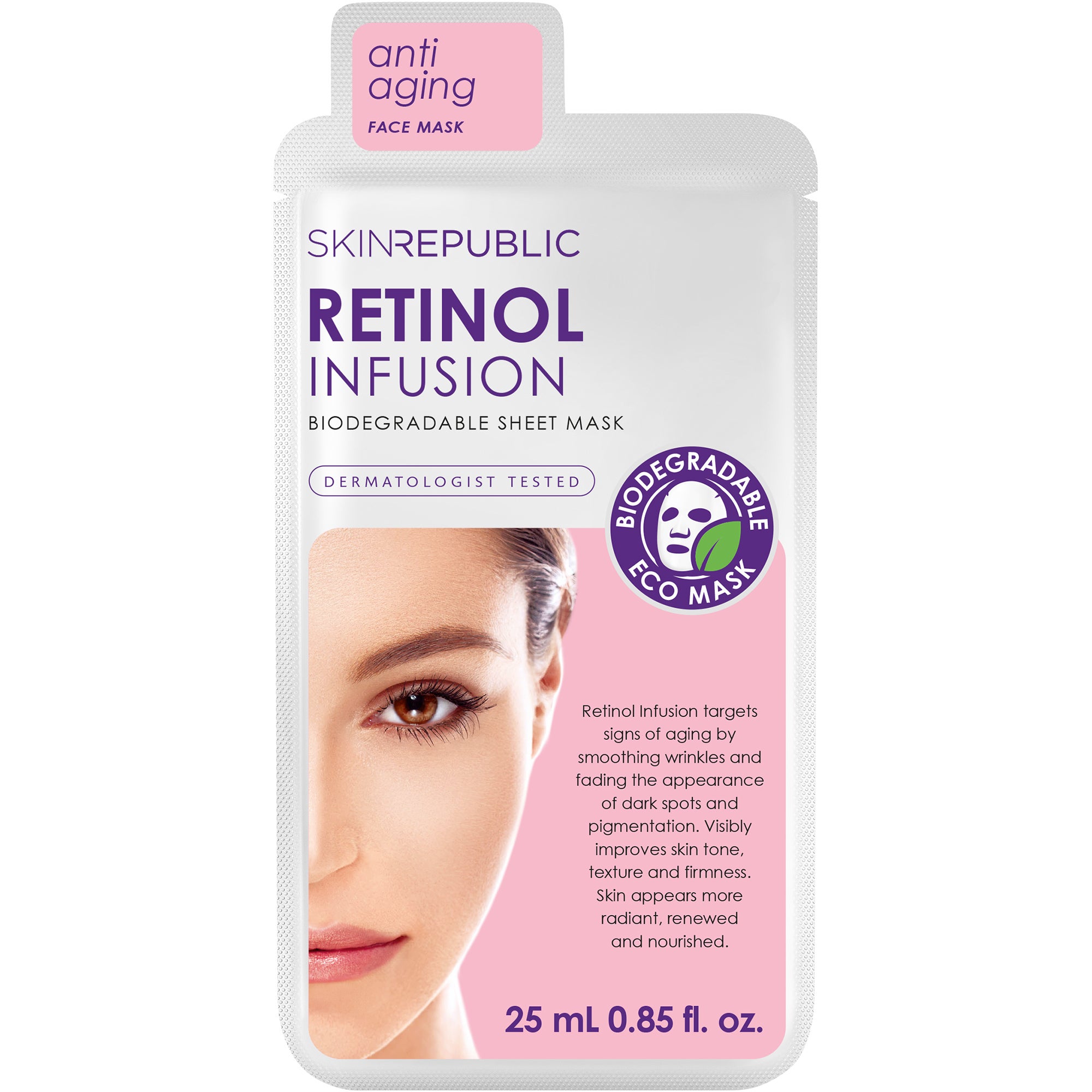 Skin Republic Retinol Infusion Face Sheet Mask 25ml | LOOKFANTASTIC