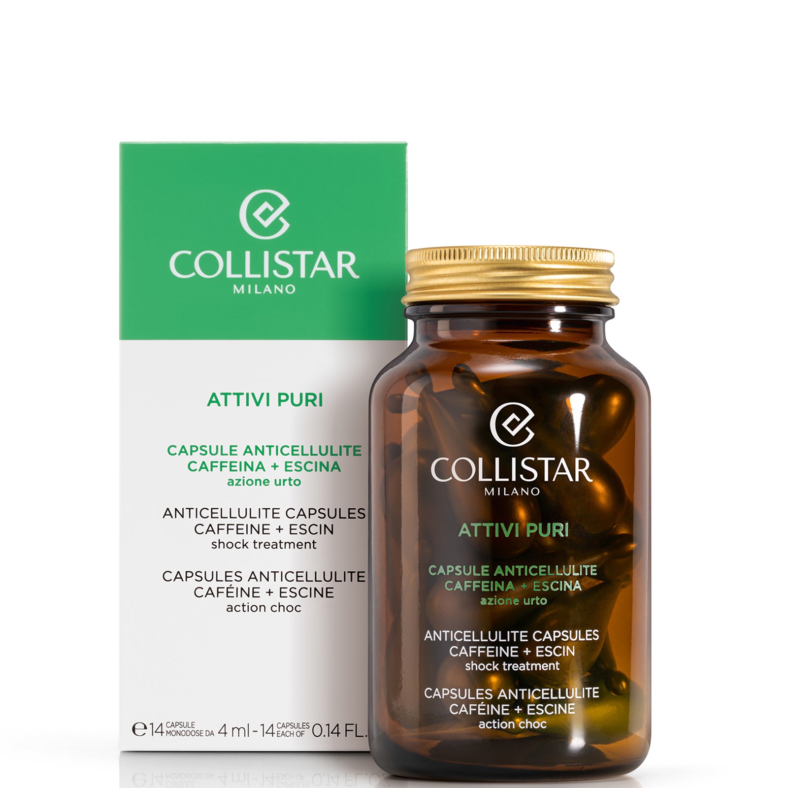 Collistar Pure Actives Anticellulite Capsules 56ml | LOOKFANTASTIC