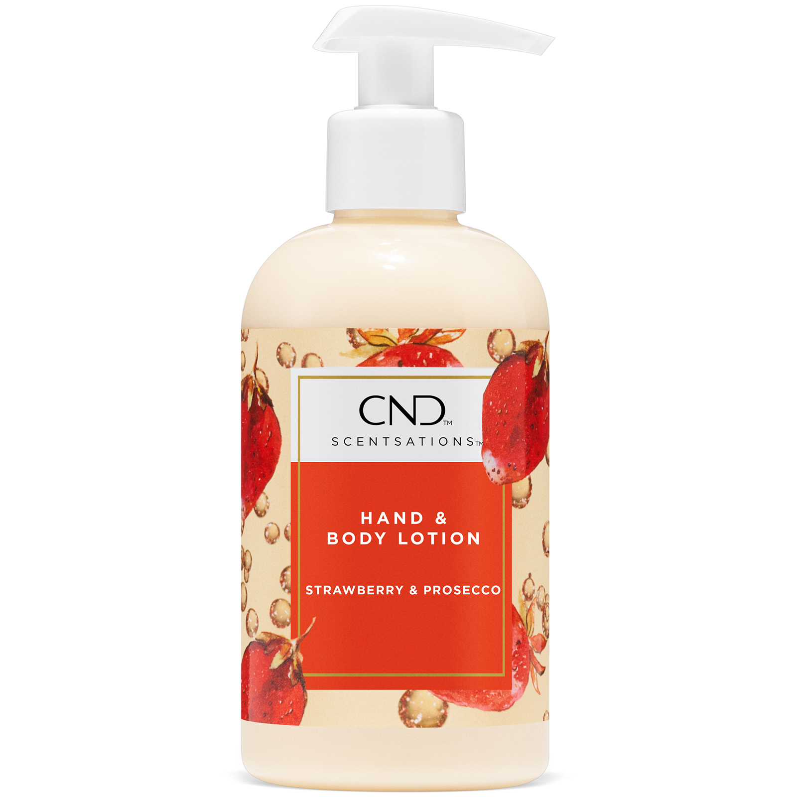 CND SPA Scentsations Hand and Body Lotion Strawberry and Prosecco 245ml ...