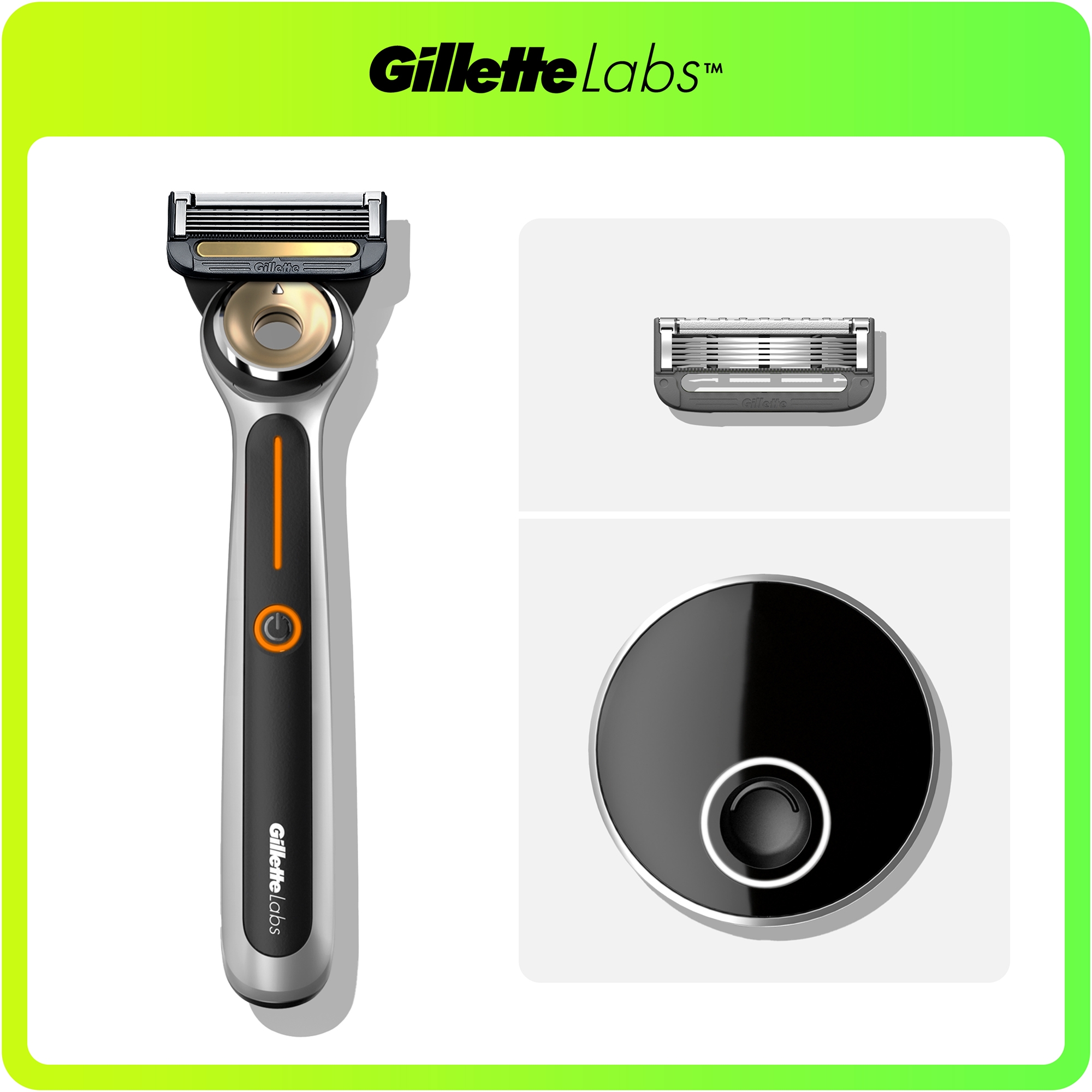 Gillette Labs Heated Razor Starter Kit and 8 Blades
