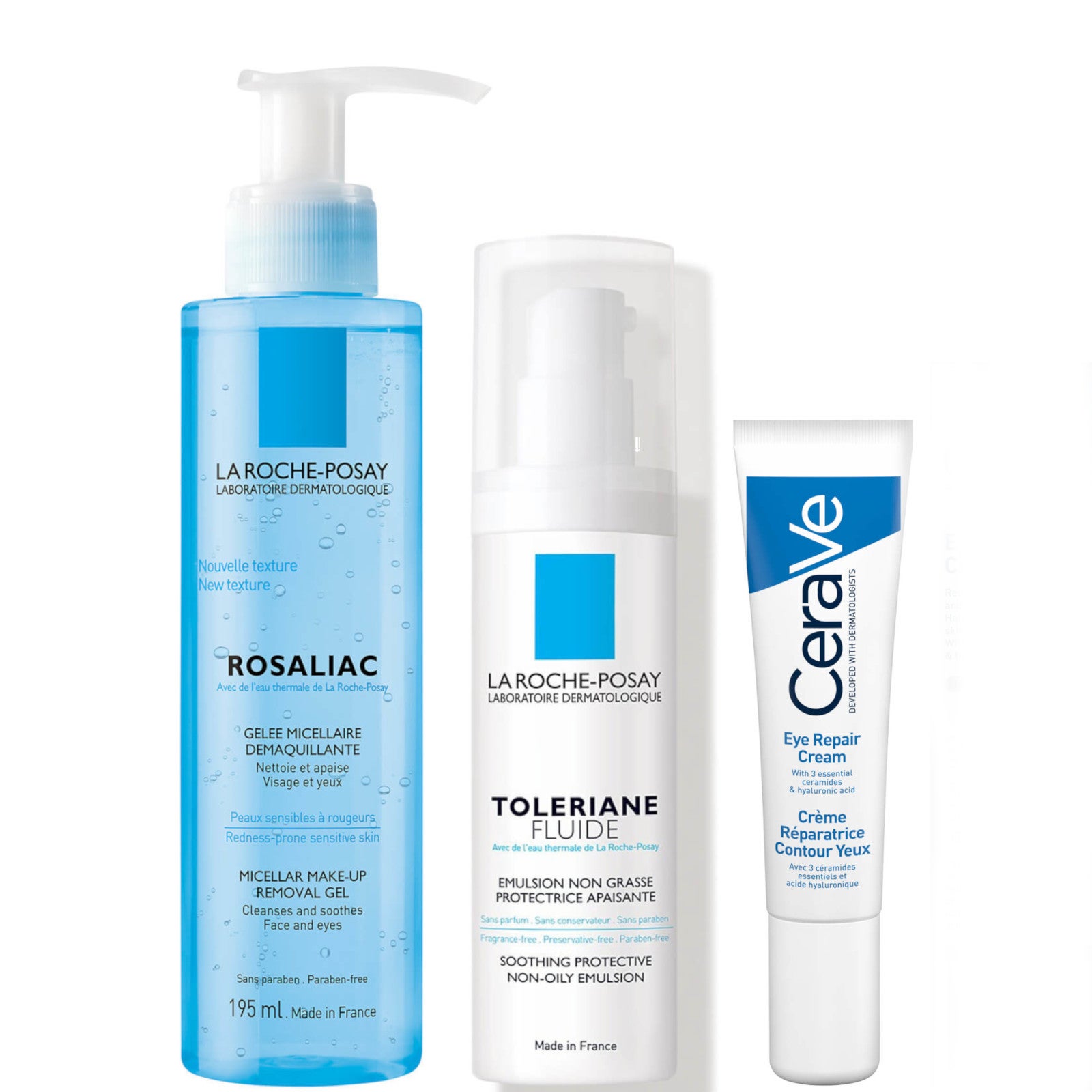 La Roche-Posay Real Skin Sensitive Routine Bundle | LOOKFANTASTIC