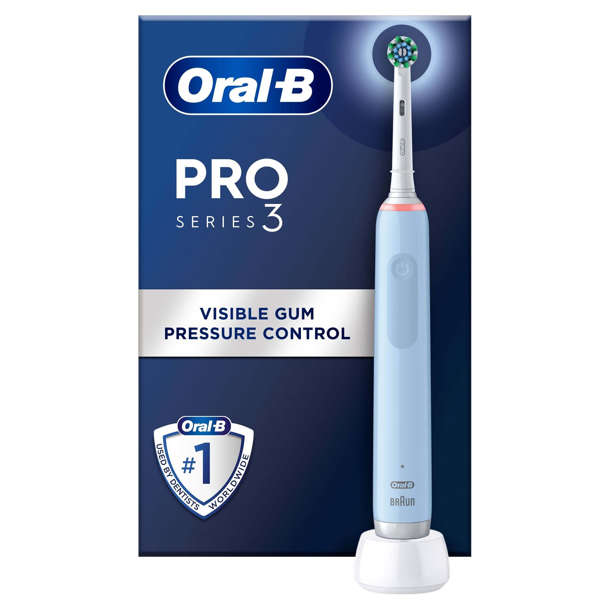 Pro 3 3000 Cross Action Blue Electric Toothbrush | Official Oral-B UK Store