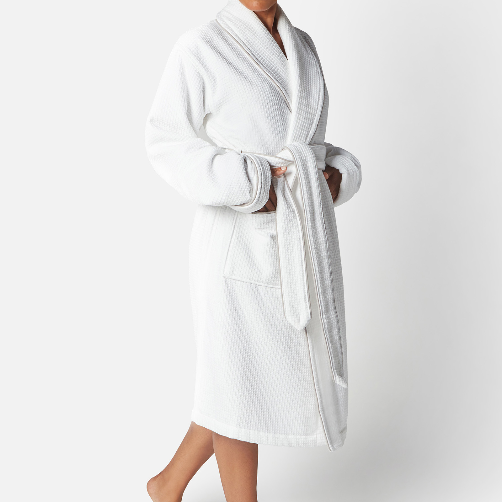 ESPA Home Waffle Bath Robe - White - S/M | LOOKFANTASTIC