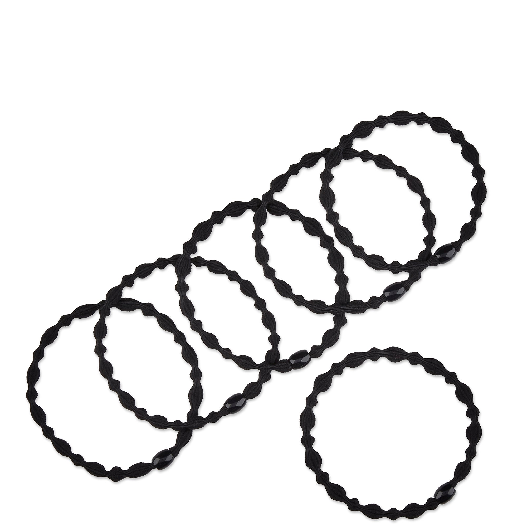 Conair Curl Collective Long Elastic With Bead (6 Pack) | LOOKFANTASTIC