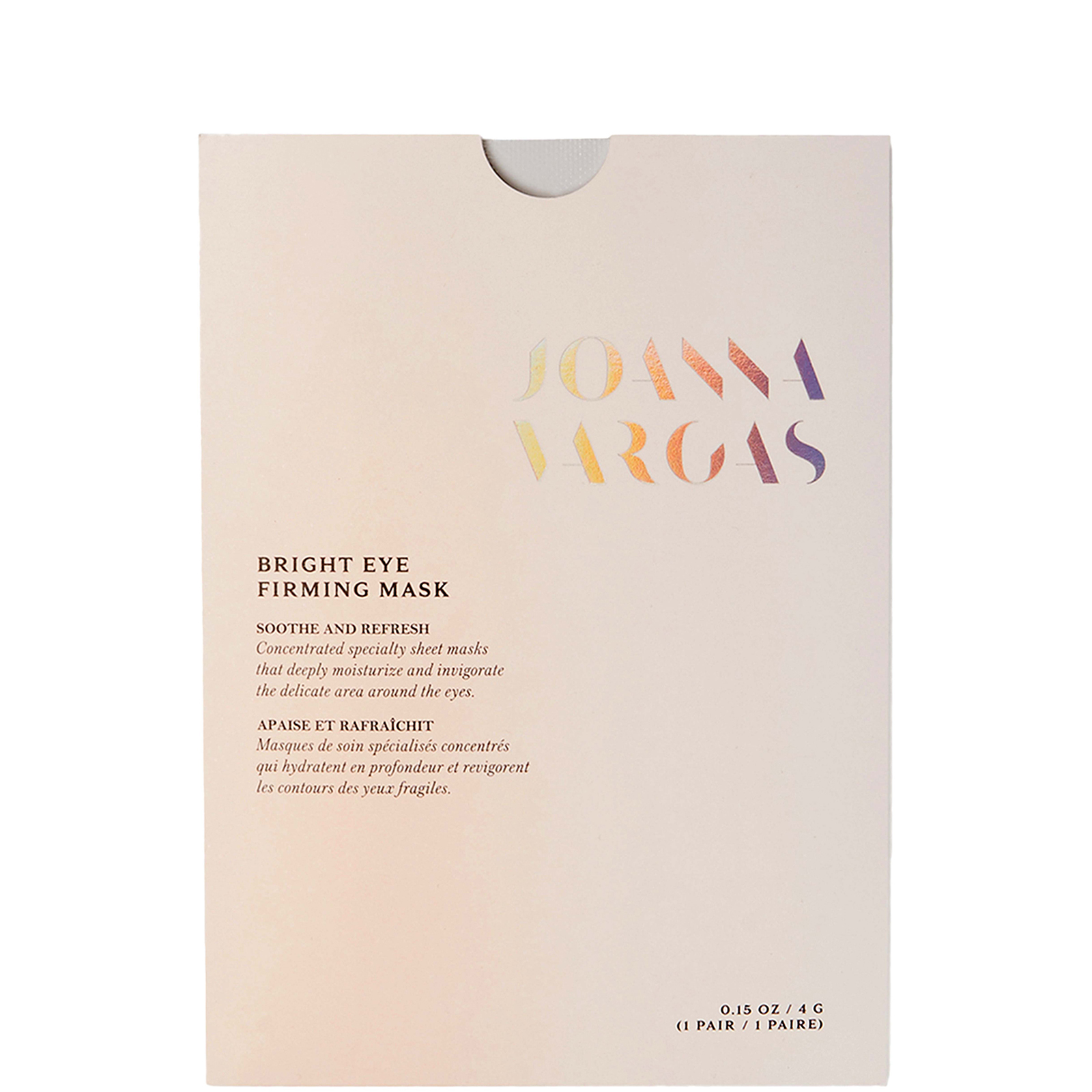 Joanna Vargas Bright Eye Firming Mask (1 Sheet) | LOOKFANTASTIC