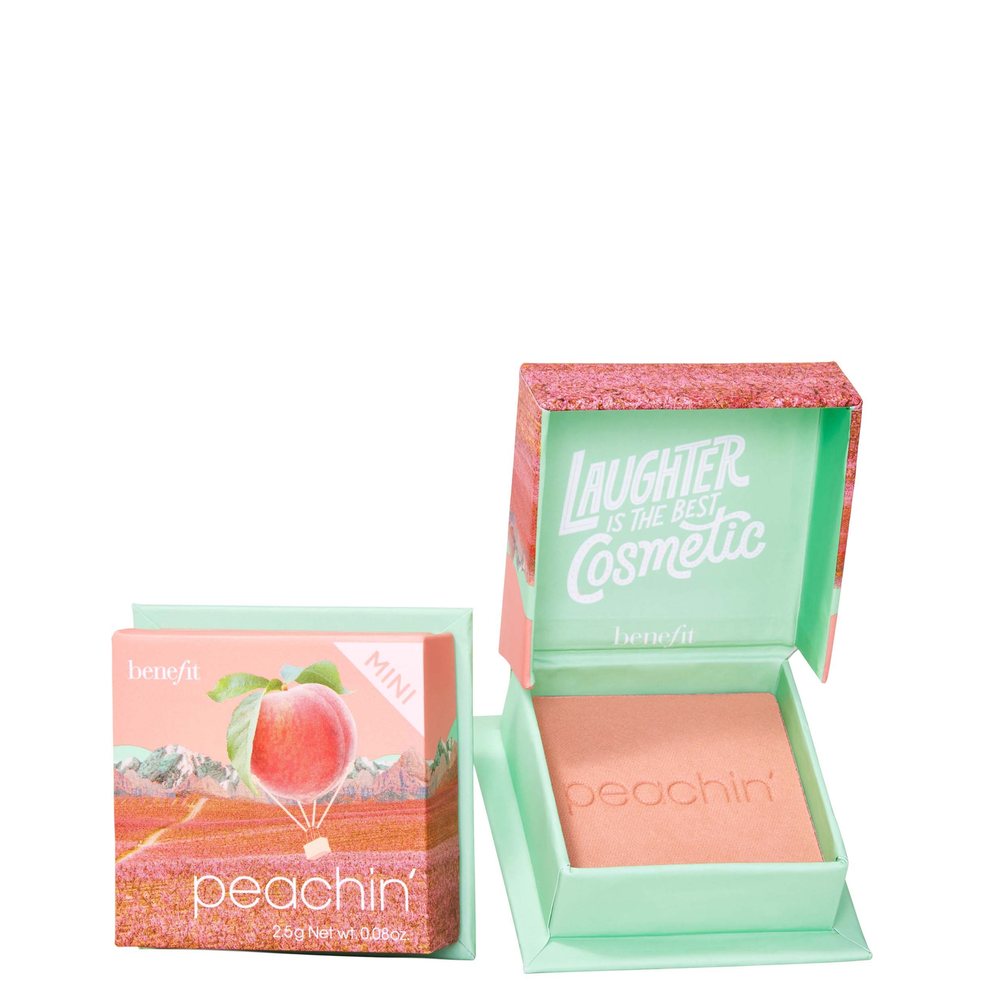 benefit Peachin Peach Blush Powder Mini 2.5g | LOOKFANTASTIC