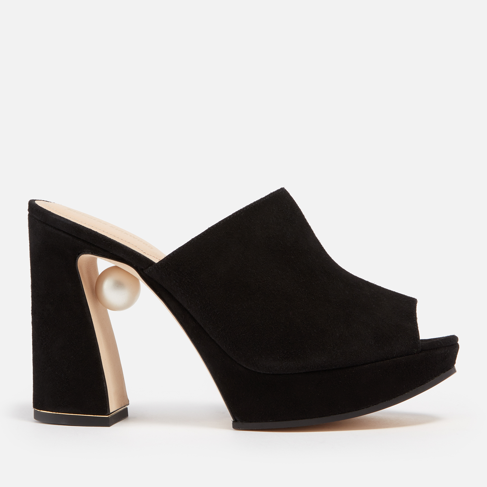 Nicholas Kirkwood Annabel Embellished Suede Heeled Mules - UK 3 | Coggles