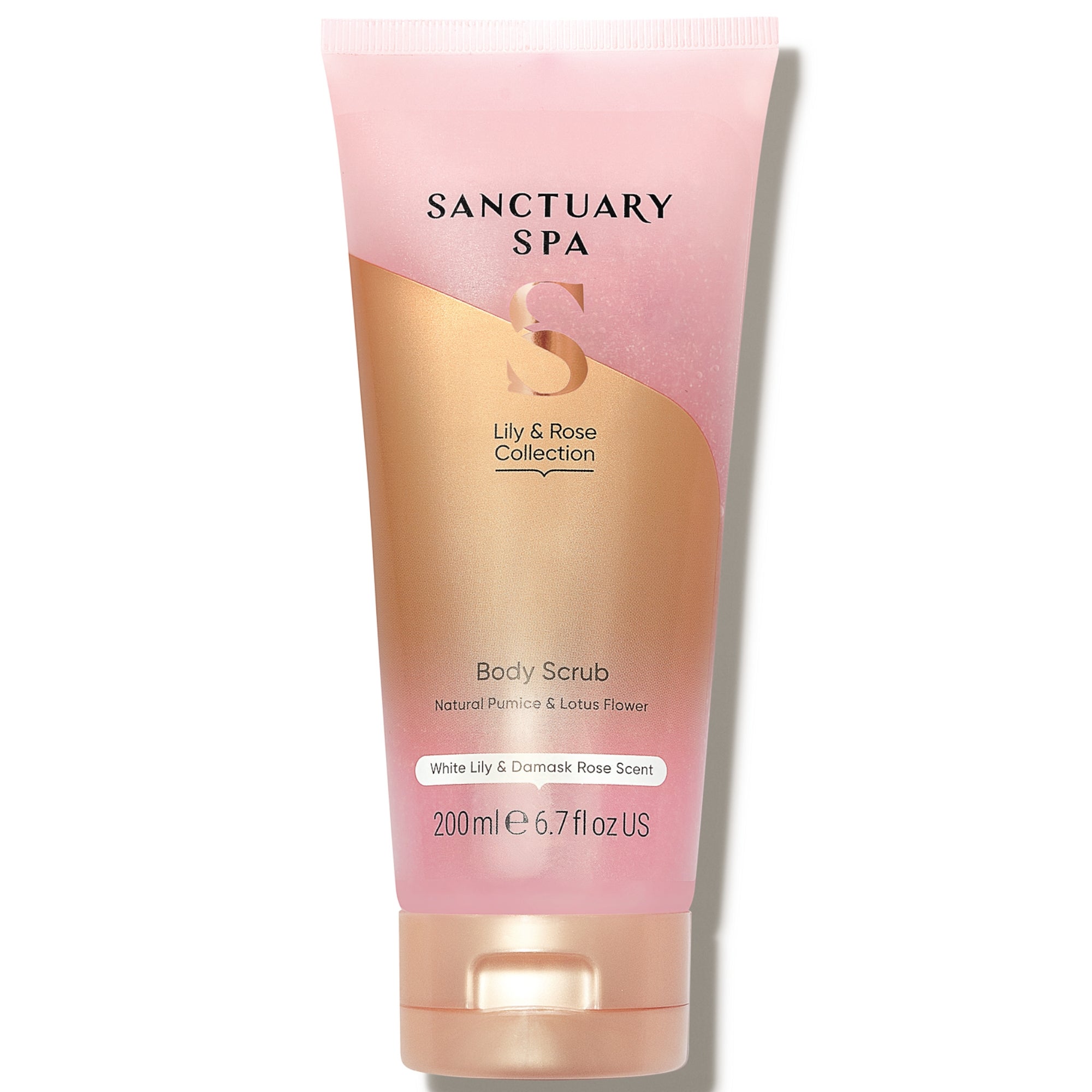 Sanctuary Spa White Lily and Damask Rose Body Scrub 200ml | LOOKFANTASTIC