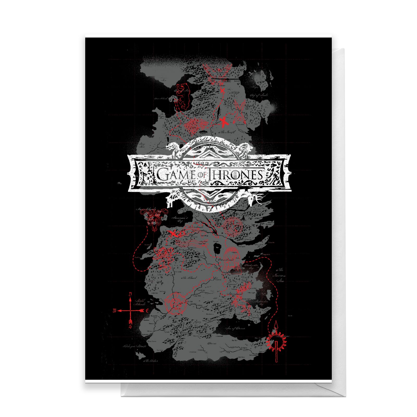 Game of Thrones Westeros Greetings Card - Standard Card | Zavvi UK