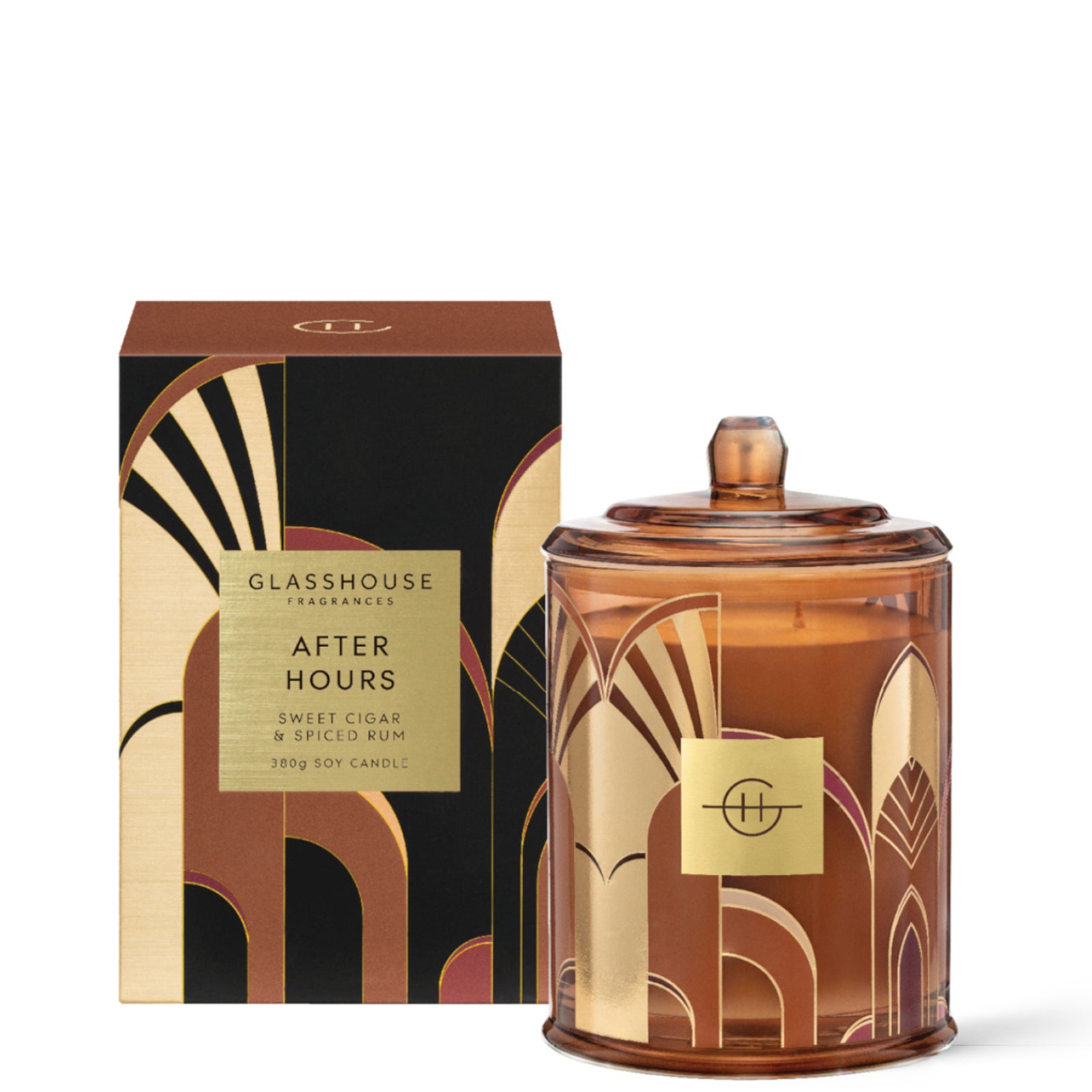Glasshouse Fragrances Humidor Collection After Hours LE Candle 380g ...