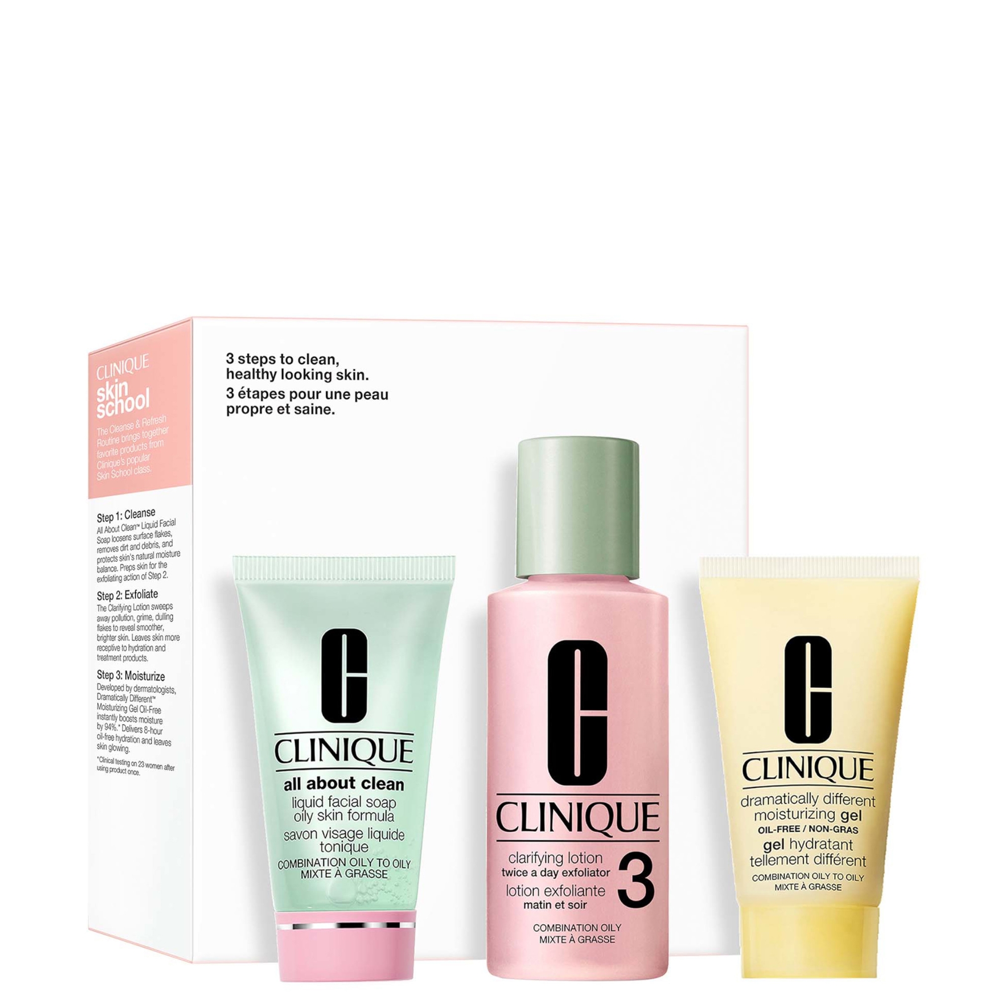Clinique Mini Kits 3 Step Skin 3 (Worth 21€) | LOOKFANTASTIC