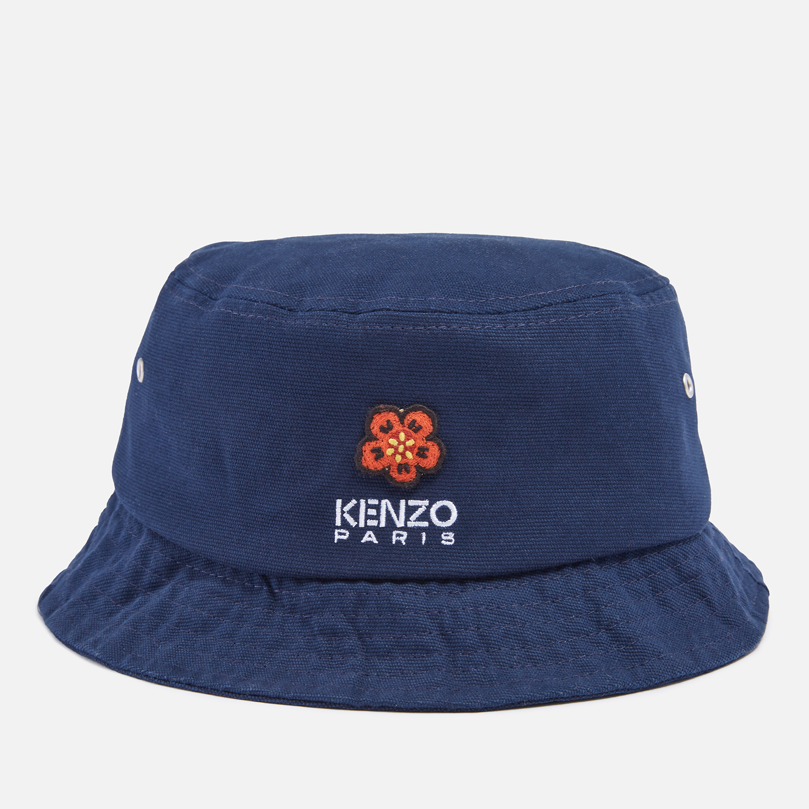 KENZO Boke Flower Appliquéd Cotton-Canvas Bucket Hat - S | Coggles