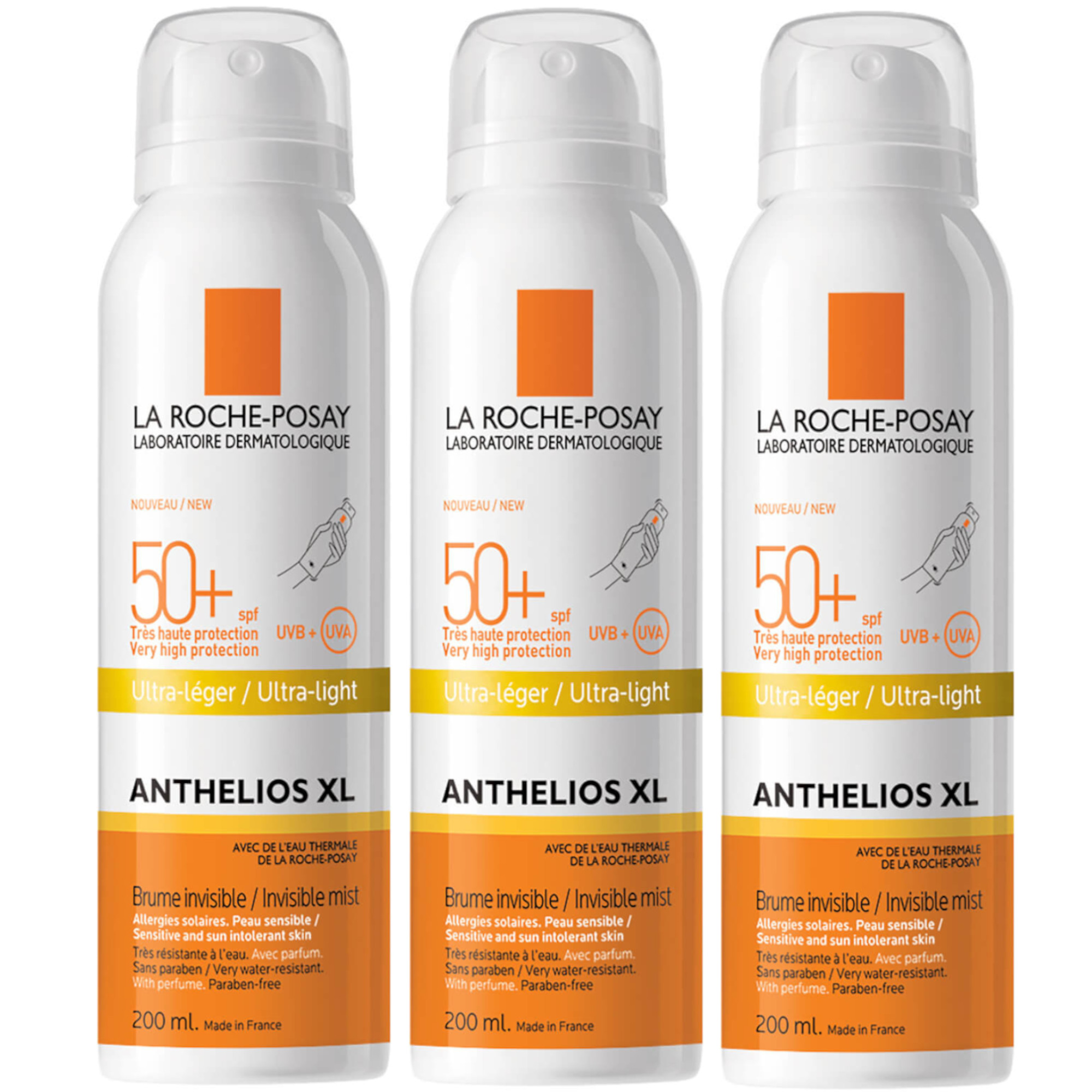 La Roche-Posay Anthelios Ultra-Light SPF50+ Sun Protection Spray 200ml ...