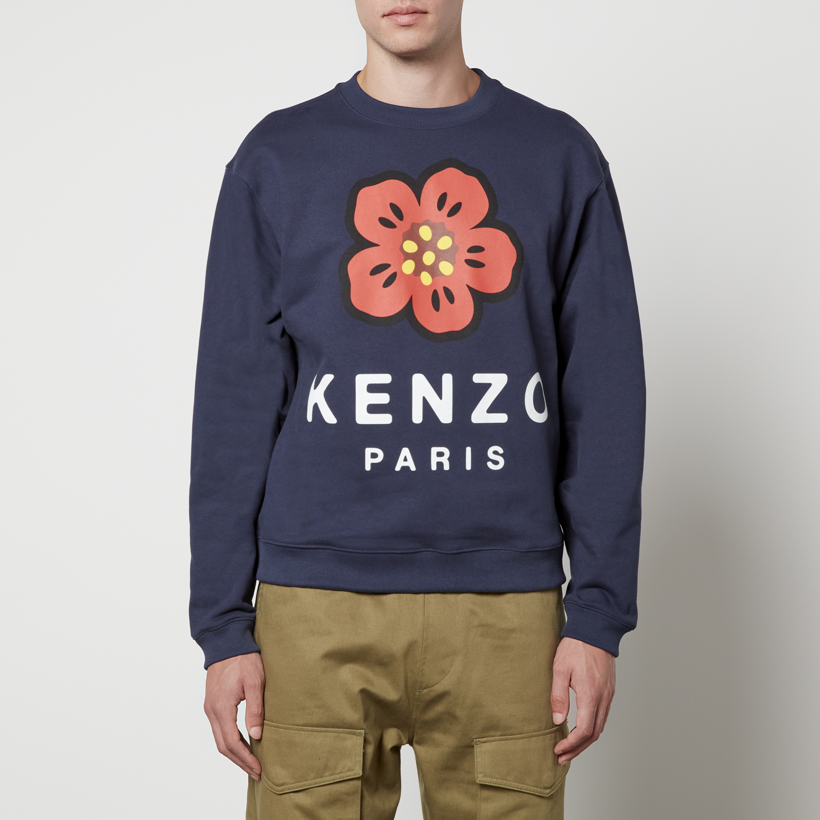 KENZO Boke Flower Cotton-Jersey Sweatshirt - XS | Coggles