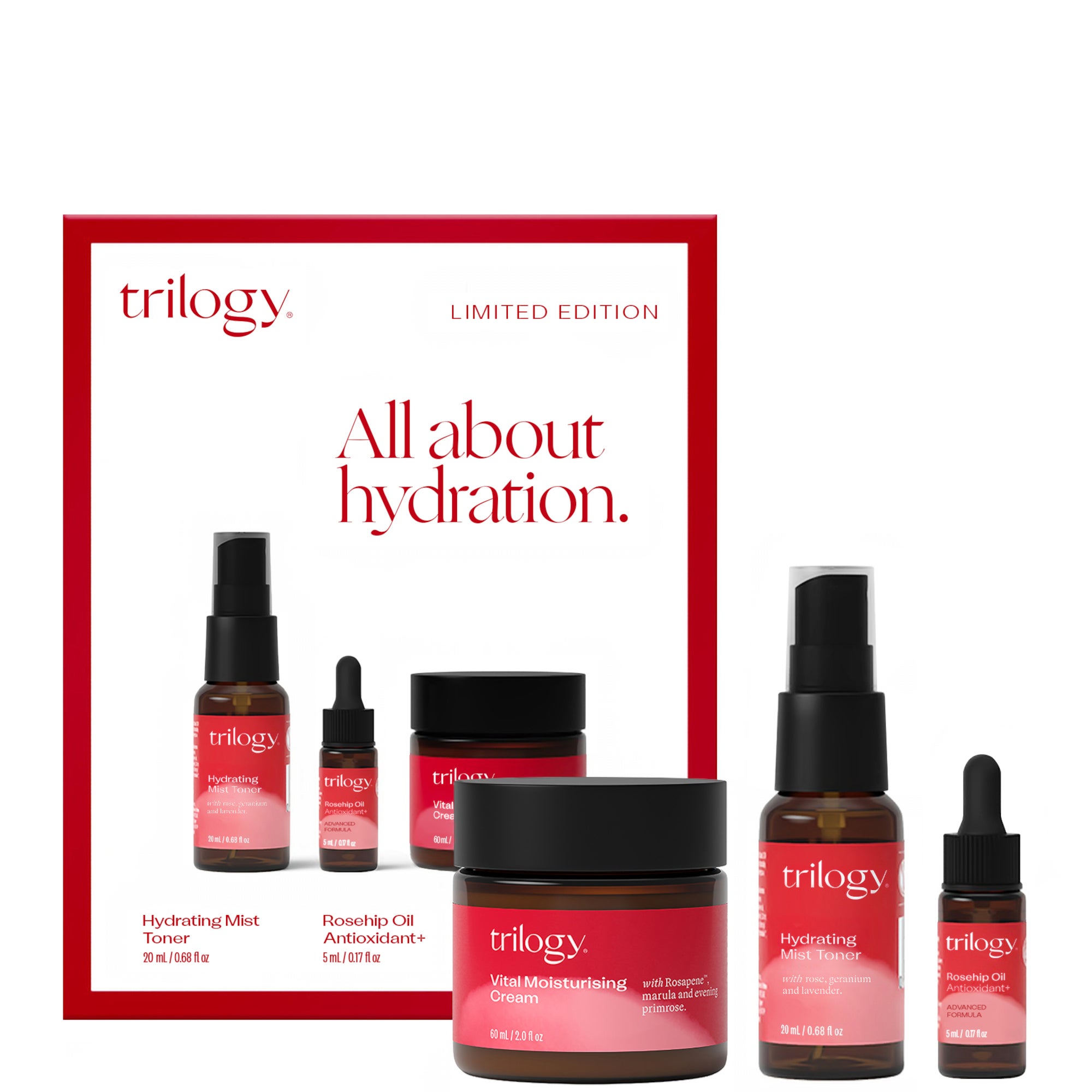Trilogy All About Hydration Kit | LOOKFANTASTIC