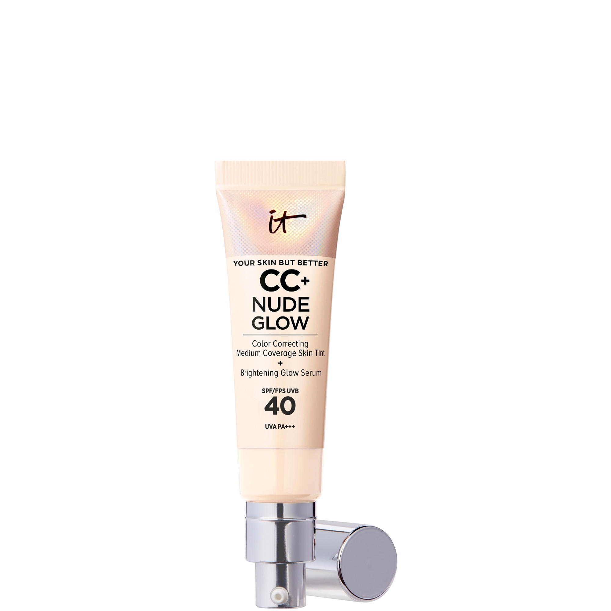 IT Cosmetics CC+ and Nude Glow Lightweight Foundation and Glow Serum ...
