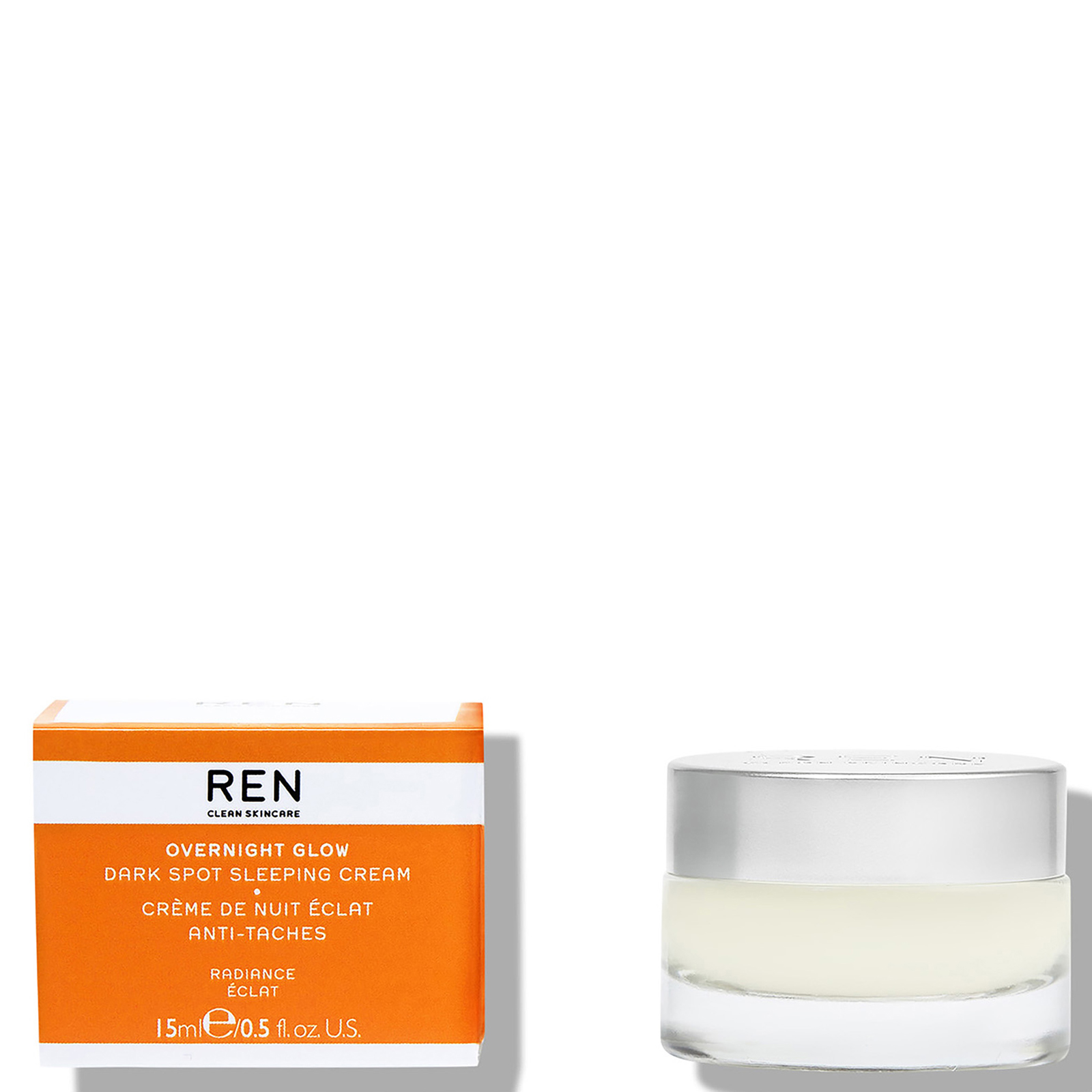 REN Clean Skincare Overnight Glow Dark Spot Sleeping Cream 15ml | Cult ...