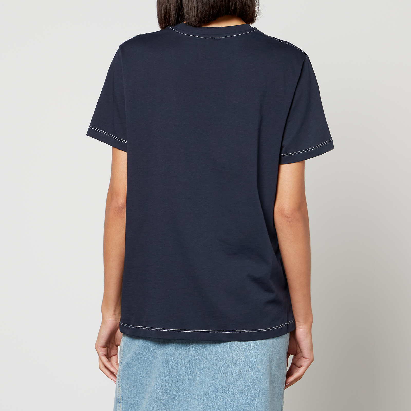 Ganni Smiley Face Organic Cotton-Jersey T-Shirt - XXS | Coggles Ganni Smiley Face Organic Cotton-Jersey T-Shirt - XXS | Coggles
