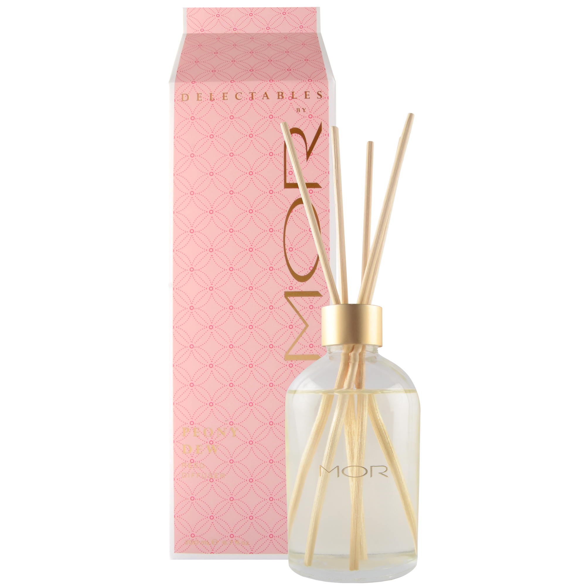 MOR Peony Dew Reed Diffuser 200ml | LOOKFANTASTIC