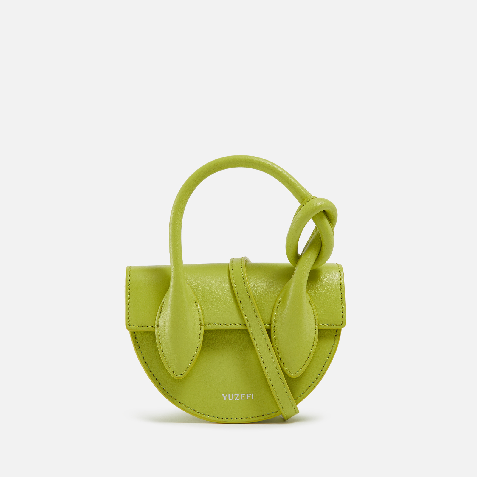 Yuzefi Mini Pretzel Leather Bag | Coggles