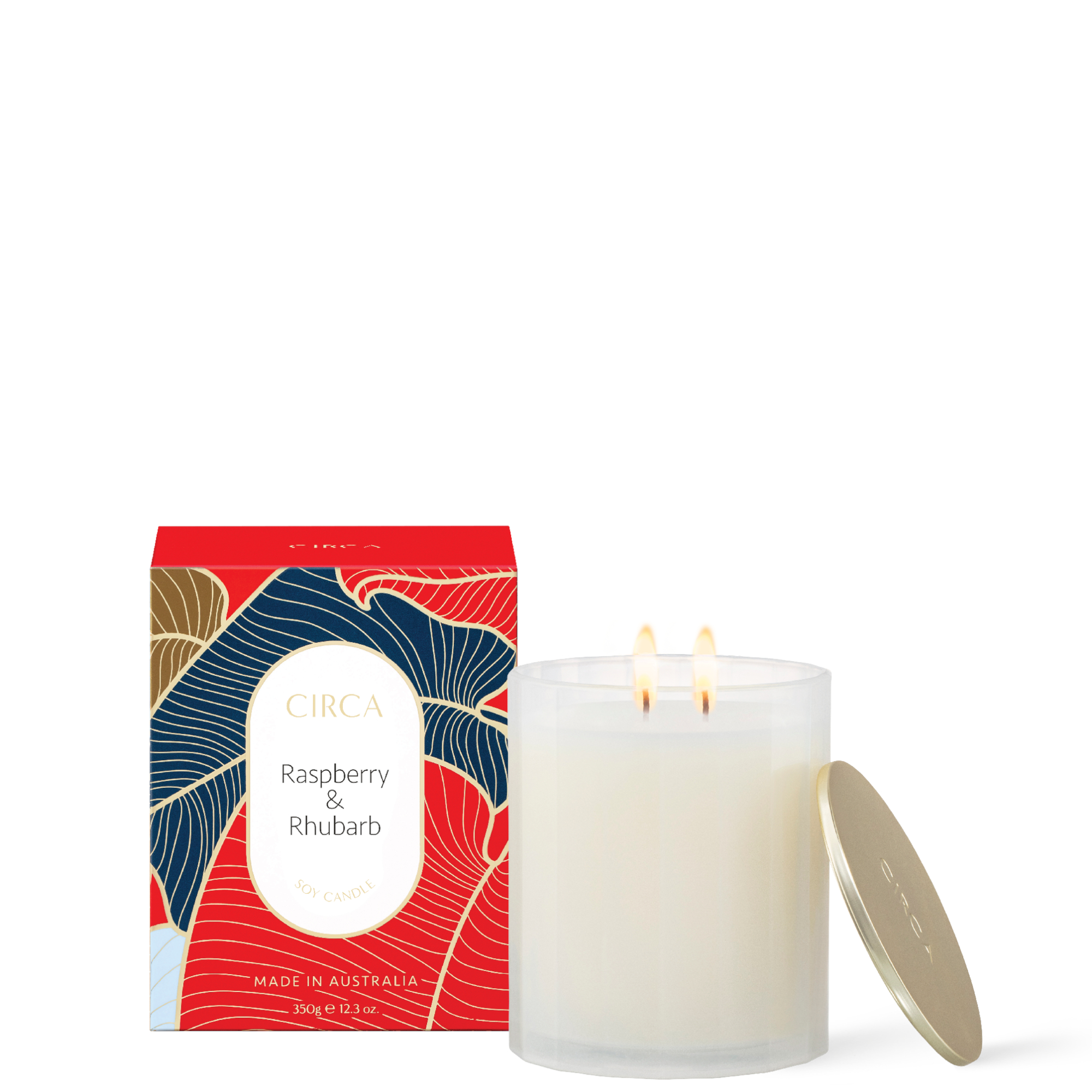 CIRCA Christmas Raspberry and Rhubarb Candle 350g | LOOKFANTASTIC