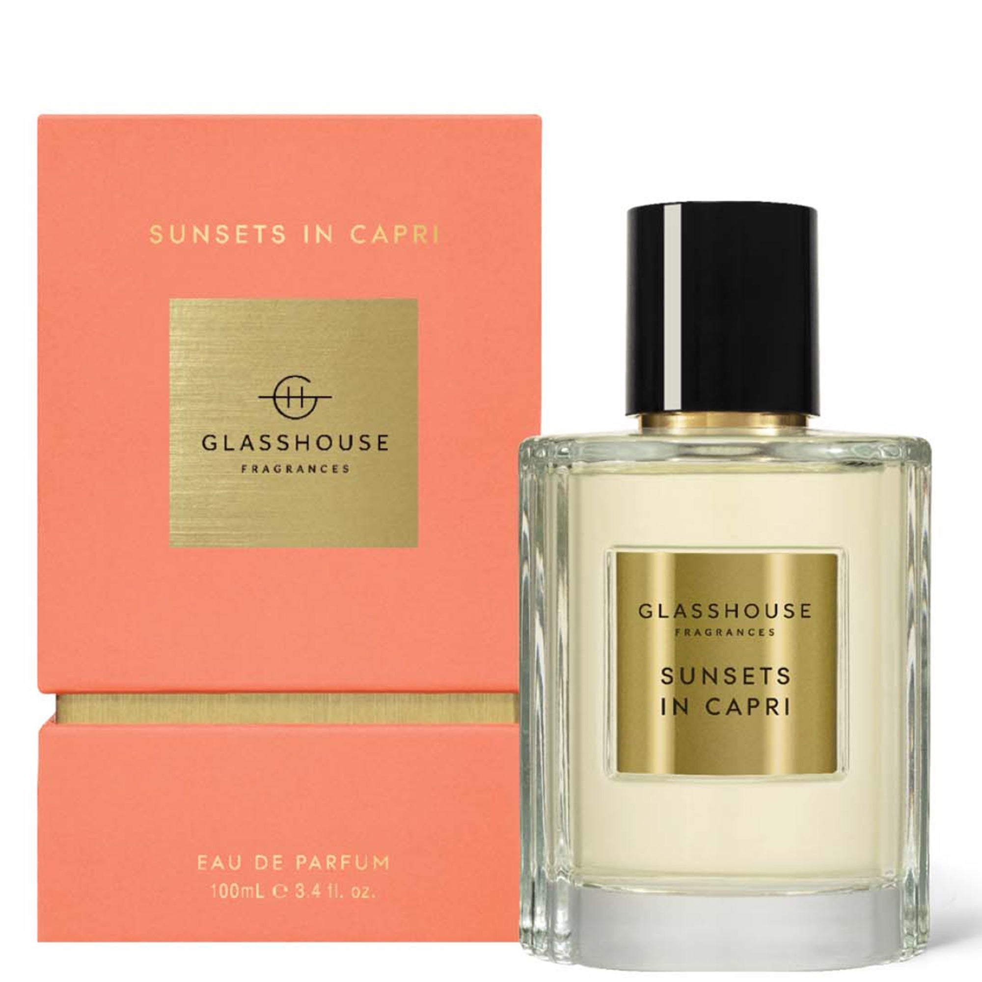 Glasshouse Fragrances Sunsets in Capri Eau de Parfum 100ml | LOOKFANTASTIC