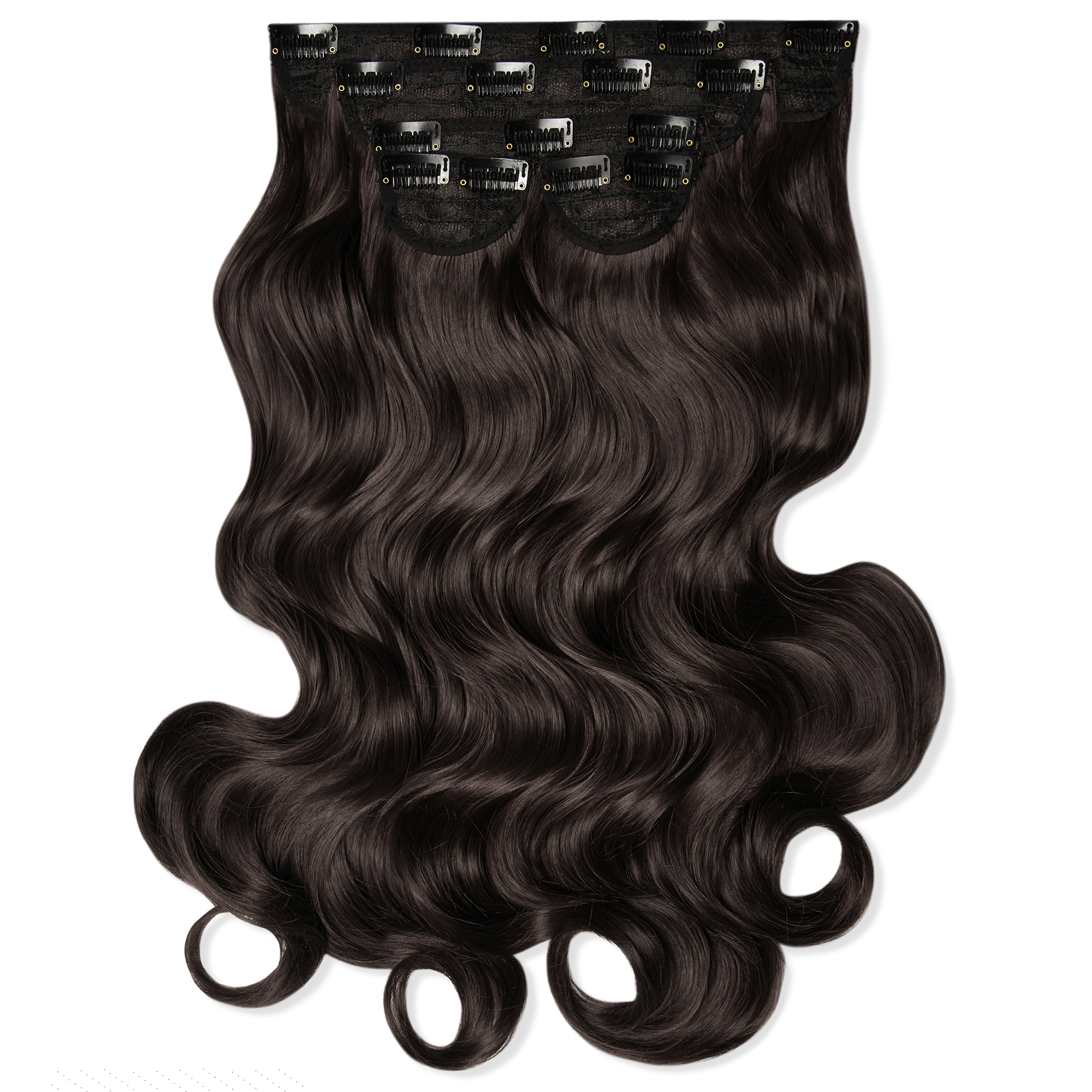 LullaBellz Super Thick 22" 5 Piece Curly Clip In Extensions (Various ...