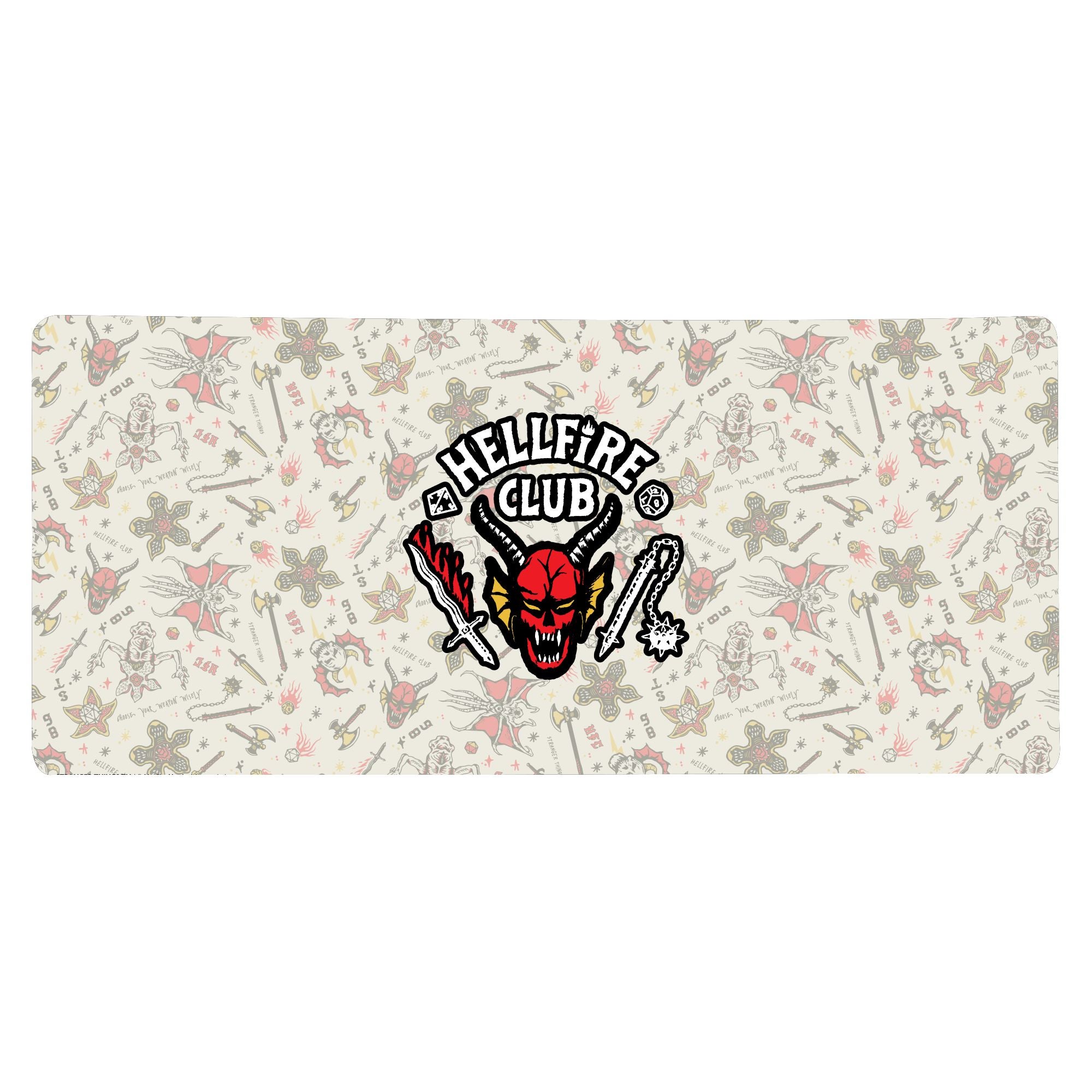 Stranger Things Hellfire Club Icons Gaming Mouse Mat - Small